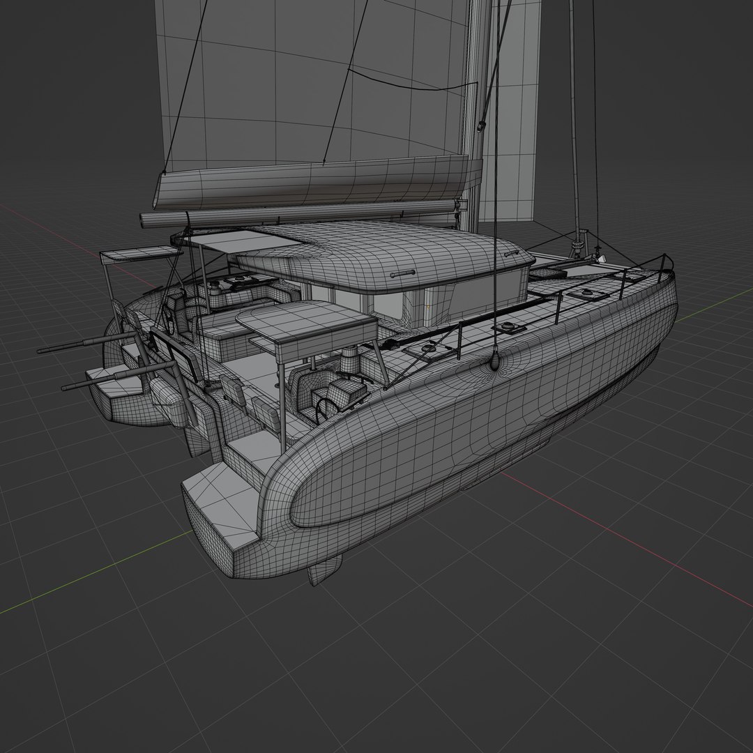 Excess 11 3D Catamaran Model - TurboSquid 2122022