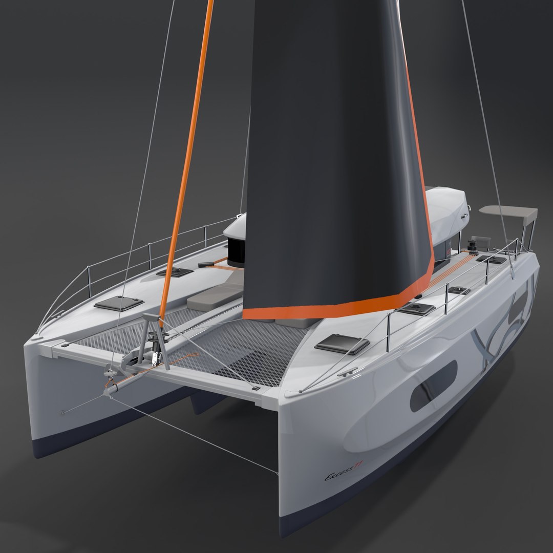 Excess 11 3D Catamaran Model - TurboSquid 2122022