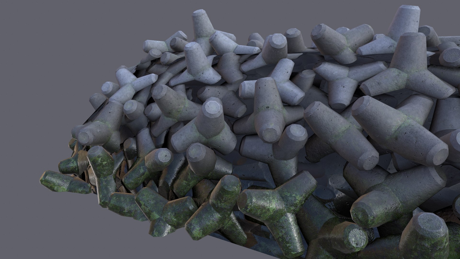 3D Model Breakwater Real-time - TurboSquid 2079618