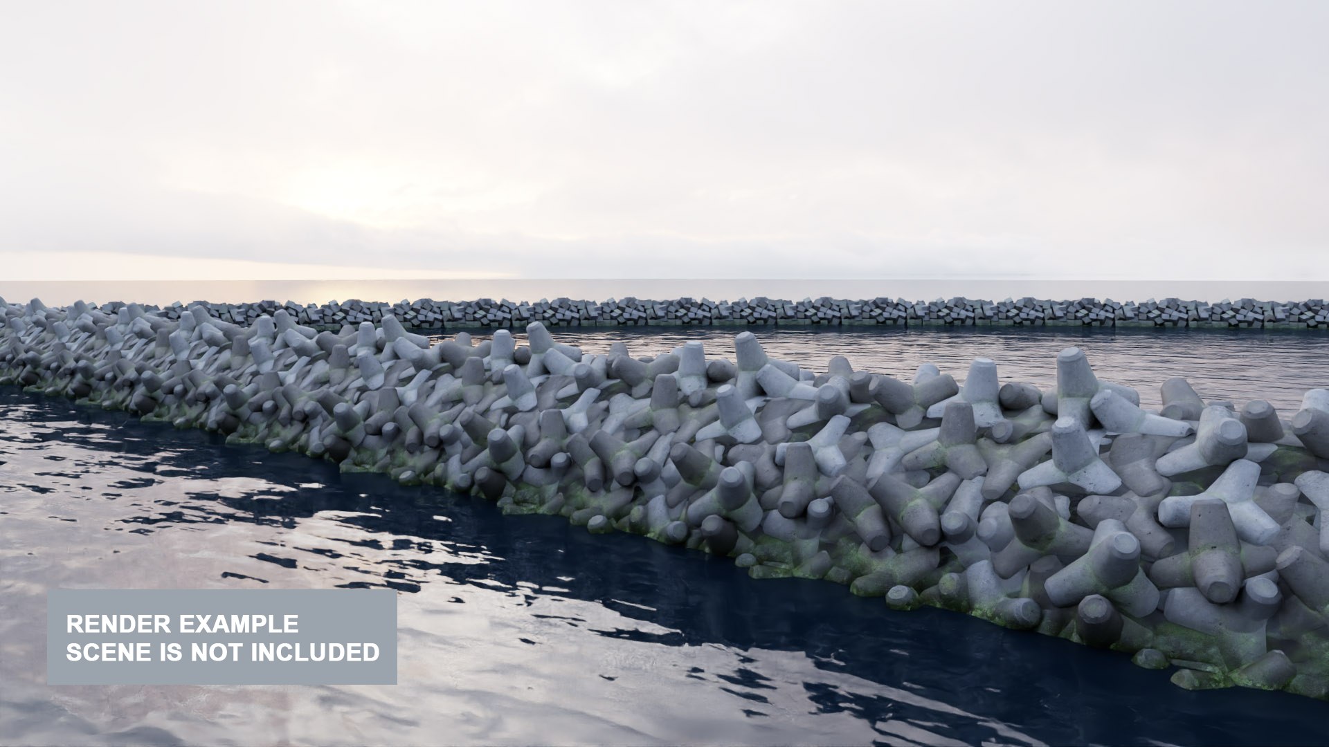 3D Model Breakwater Real-time - TurboSquid 2079618