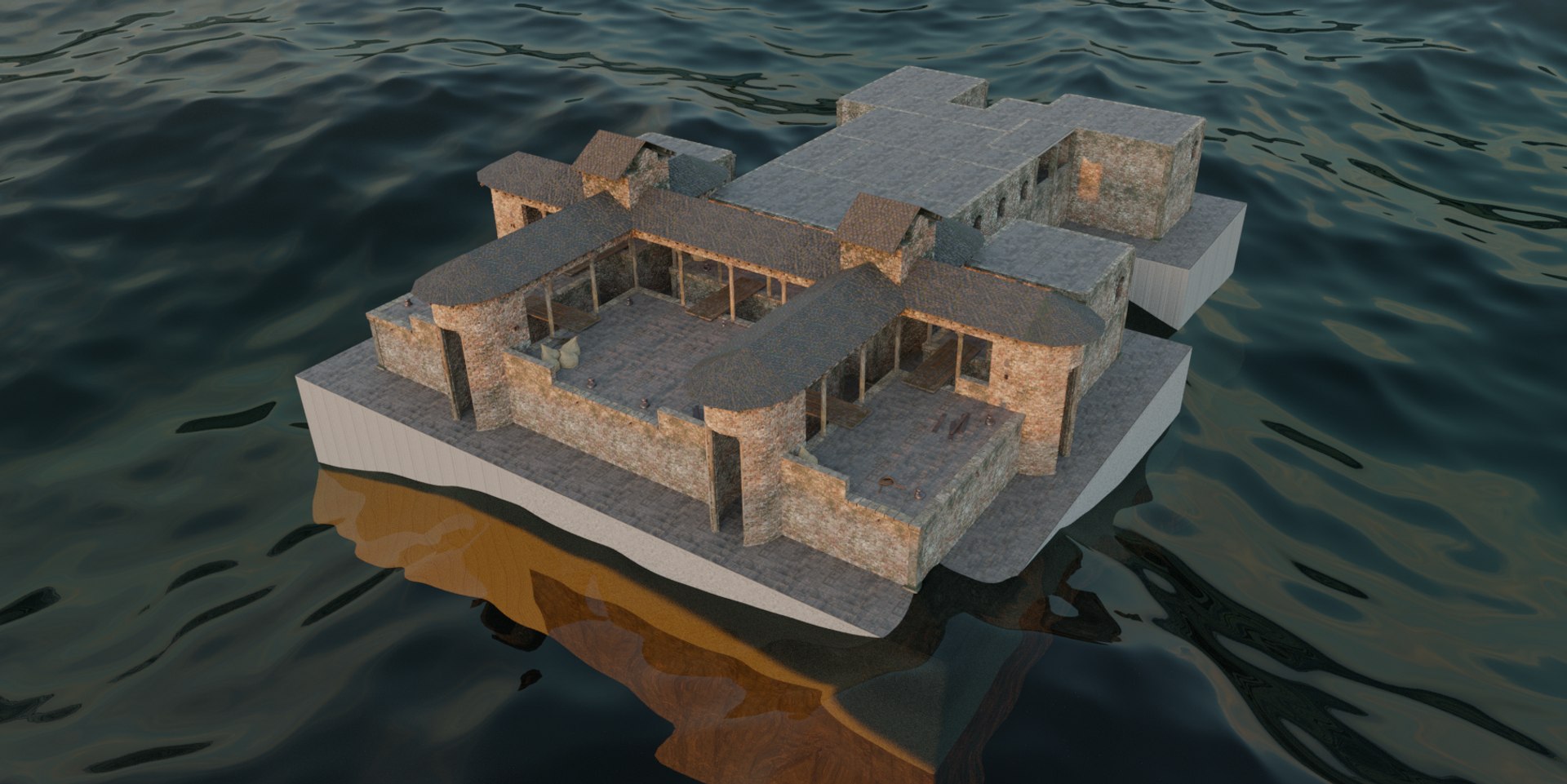 3D Fort Rock - Asset Pack - All Formats - TurboSquid 1743704