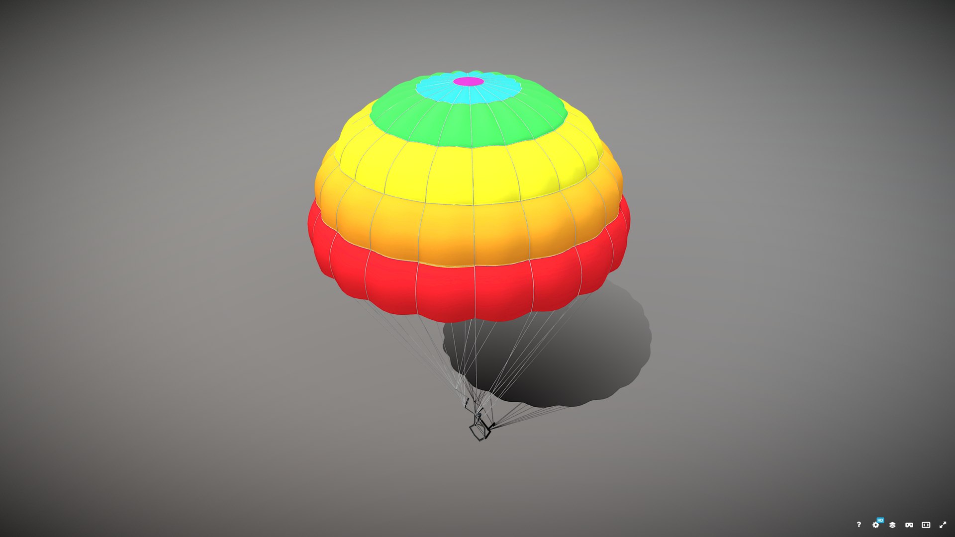 2 Parachutes 3D Model - TurboSquid 2461454