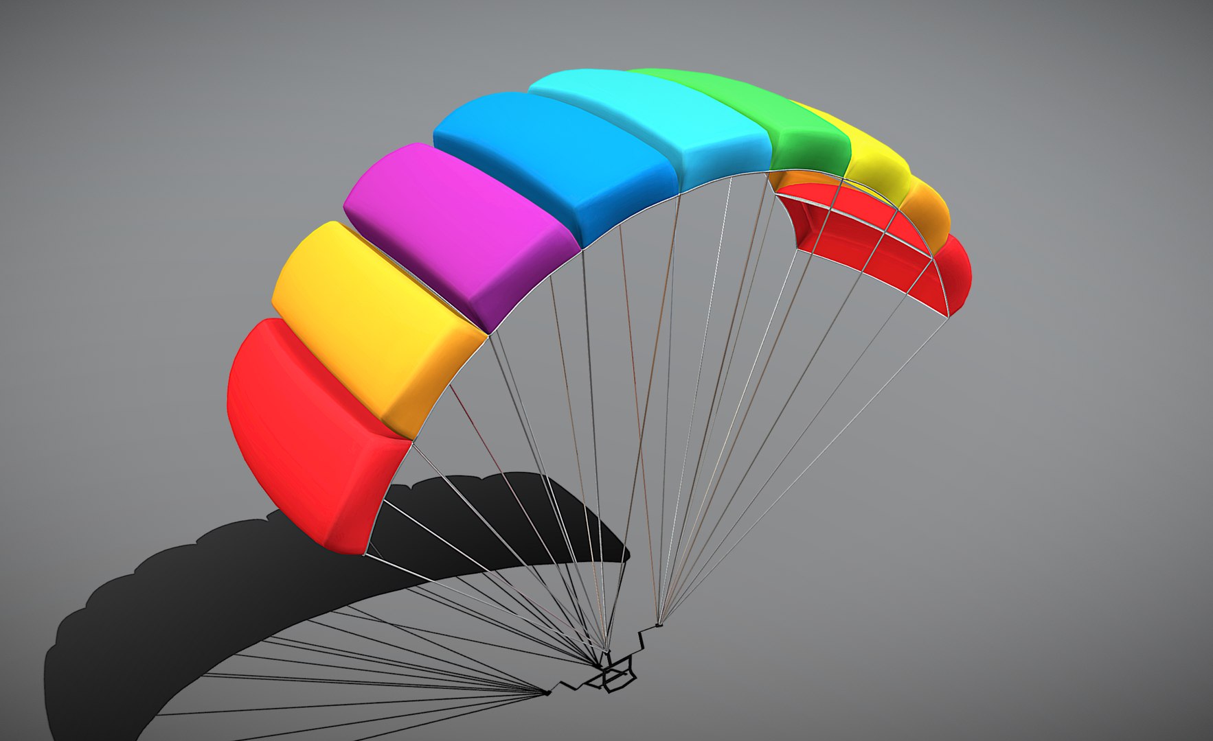 2 Parachutes 3D Model - TurboSquid 2461454