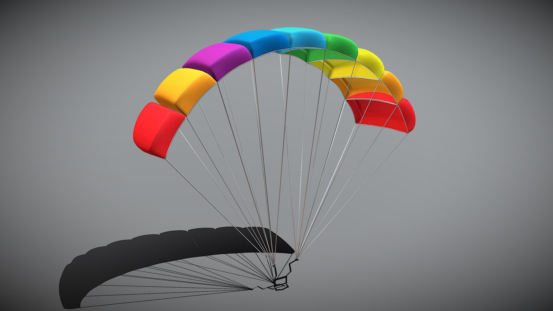 2 Parachutes 3D Model - TurboSquid 2461454