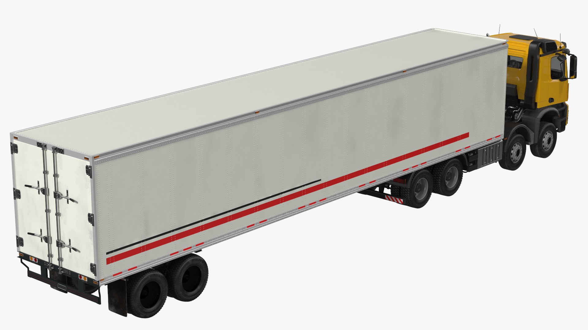 Mercedes Benz Truck With Semi Trailer model - TurboSquid 1851778
