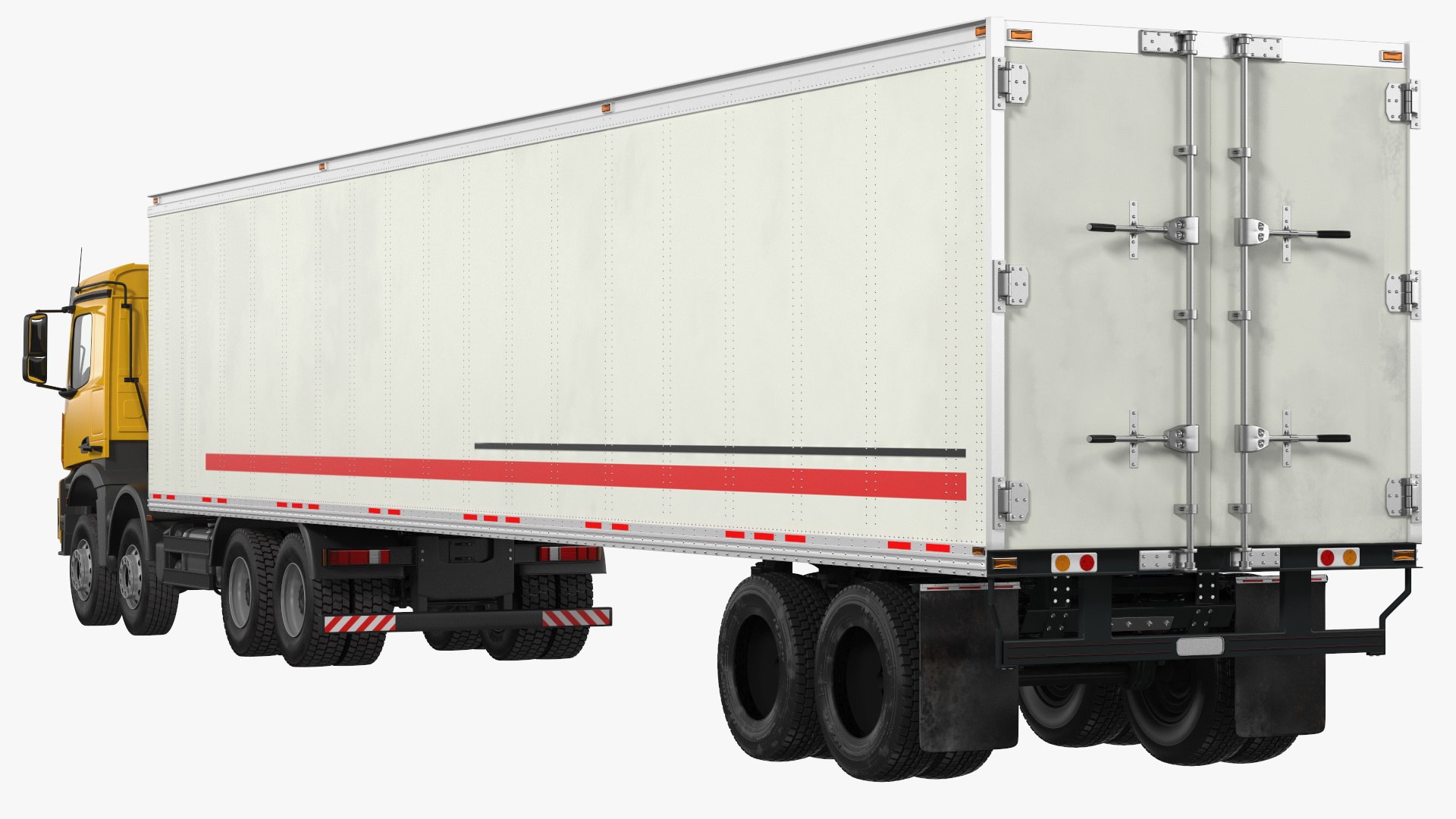 Mercedes Benz Truck With Semi Trailer model - TurboSquid 1851778