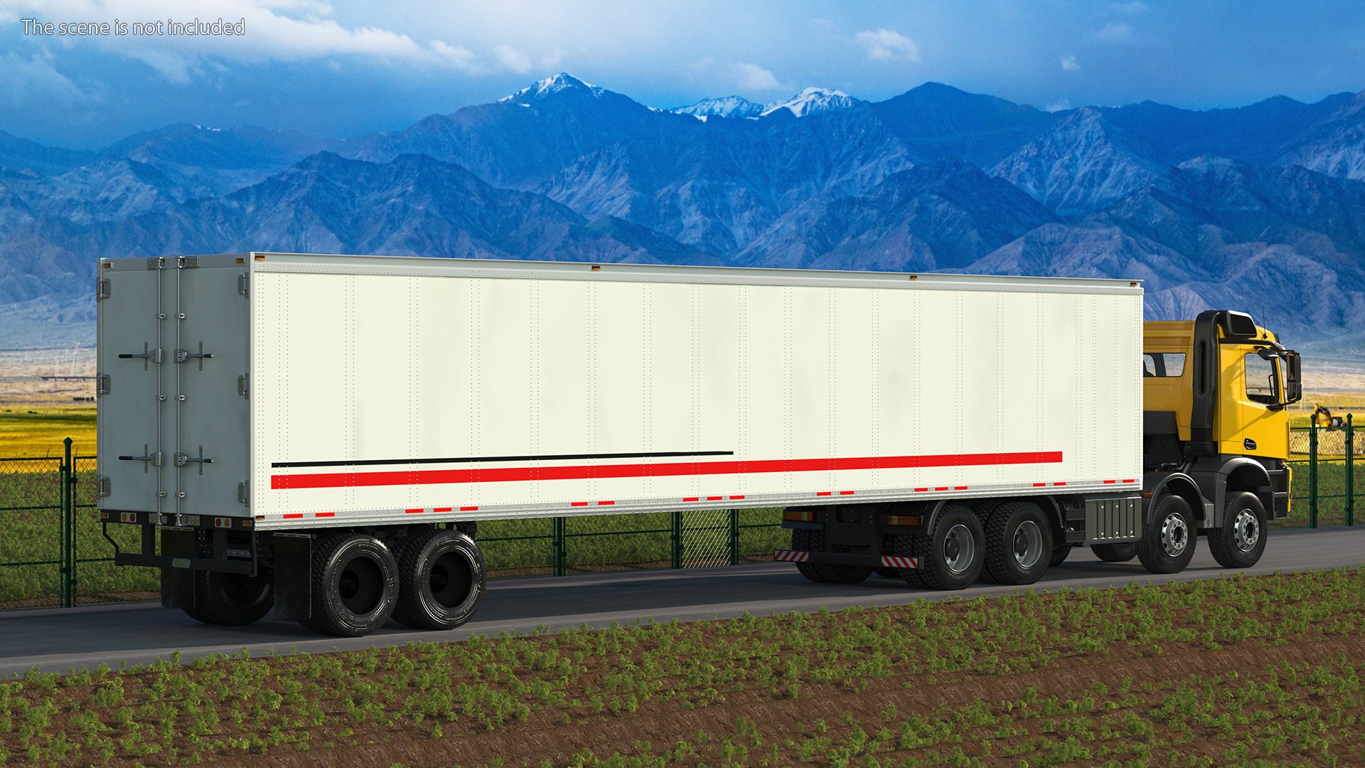 Mercedes Benz Truck With Semi Trailer model - TurboSquid 1851778