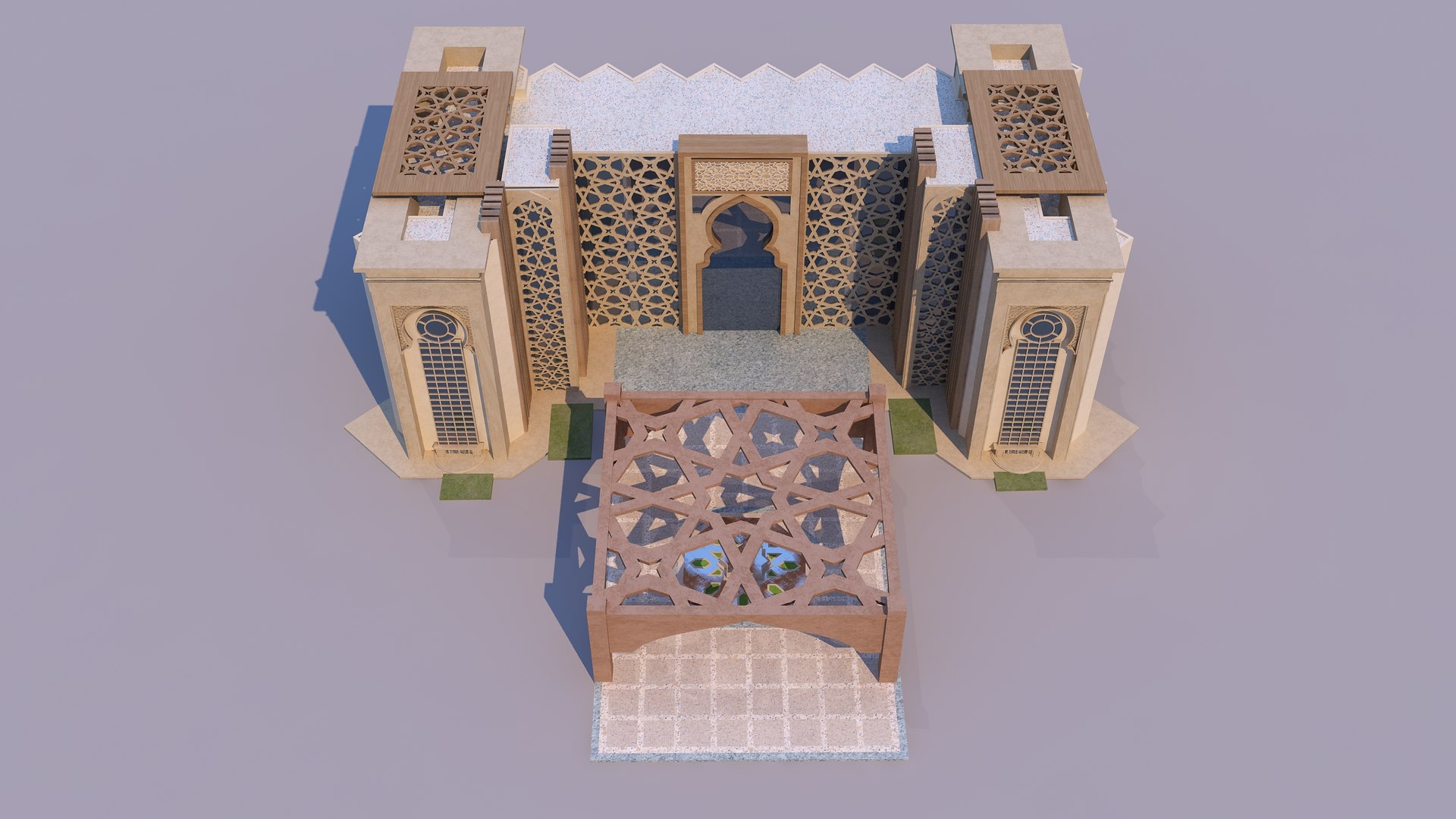 3D 0170 - Islamic Facade Building - TurboSquid 2240019