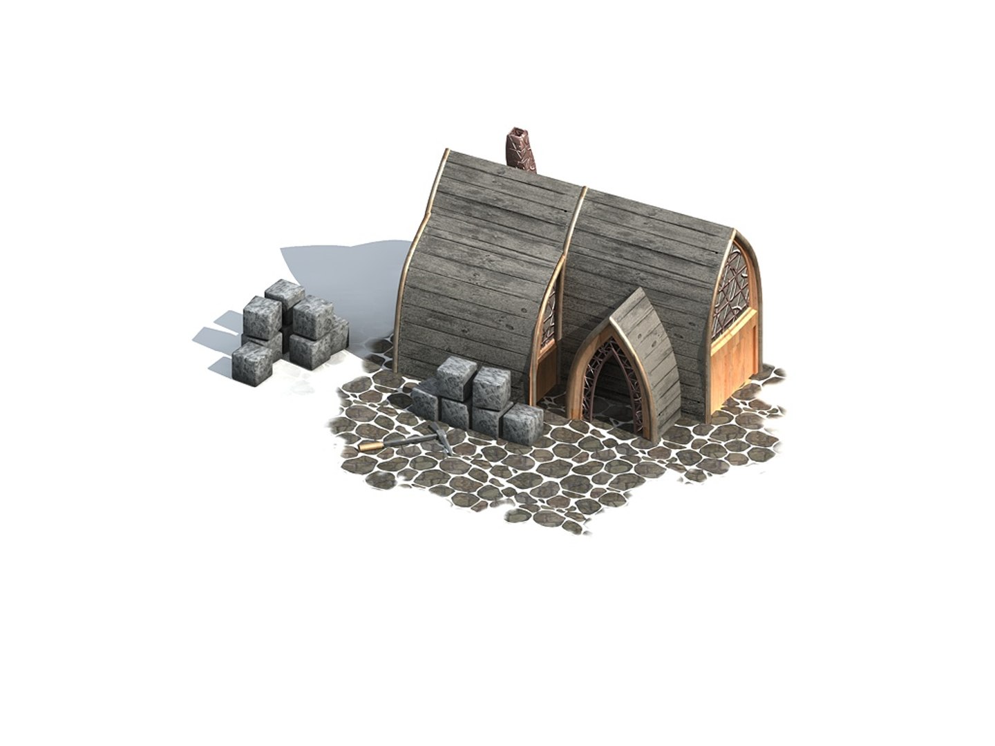Elves Buildings 3D Model - TurboSquid 1465731