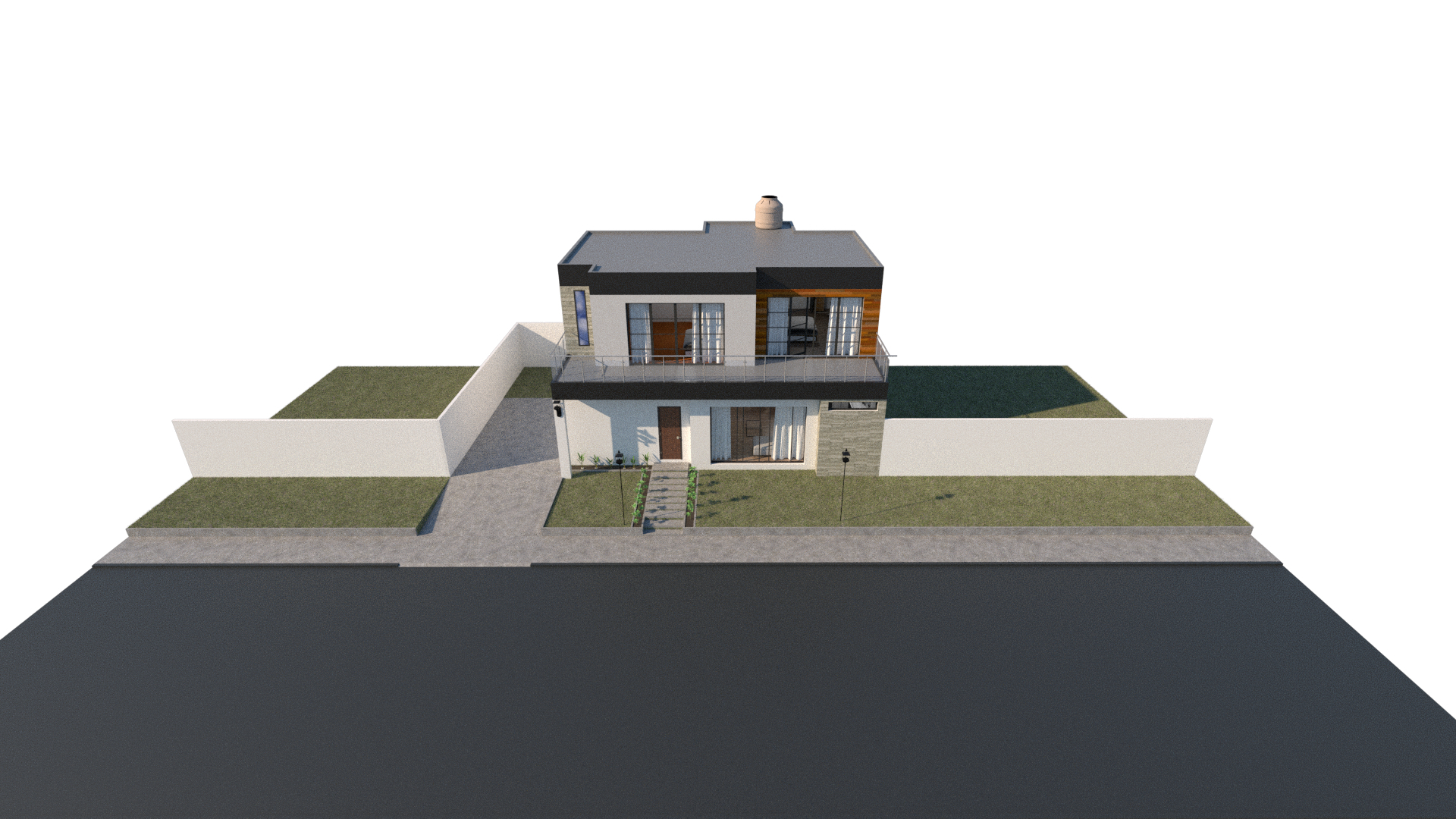 3D Small House - Sketchup Pro 2021 Vray Model - TurboSquid 1855389