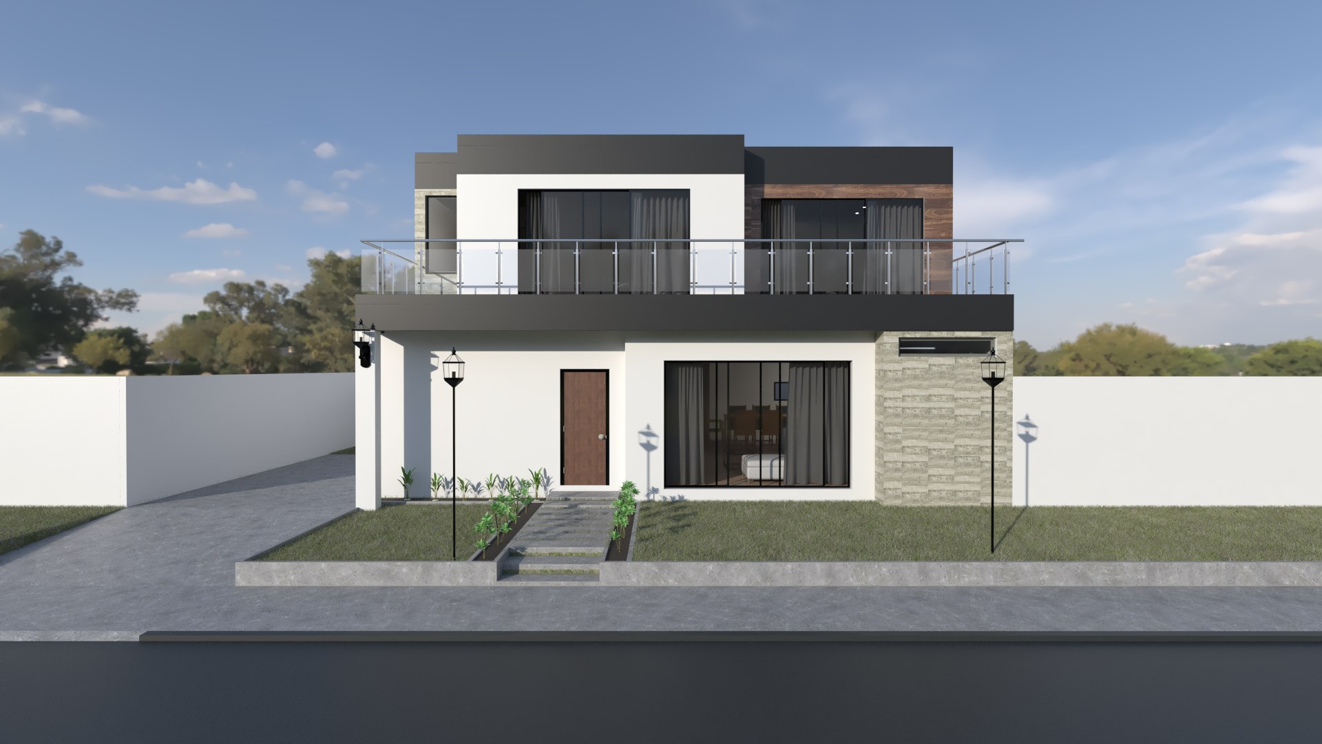 3D Small House - Sketchup Pro 2021 Vray Model - TurboSquid 1855389