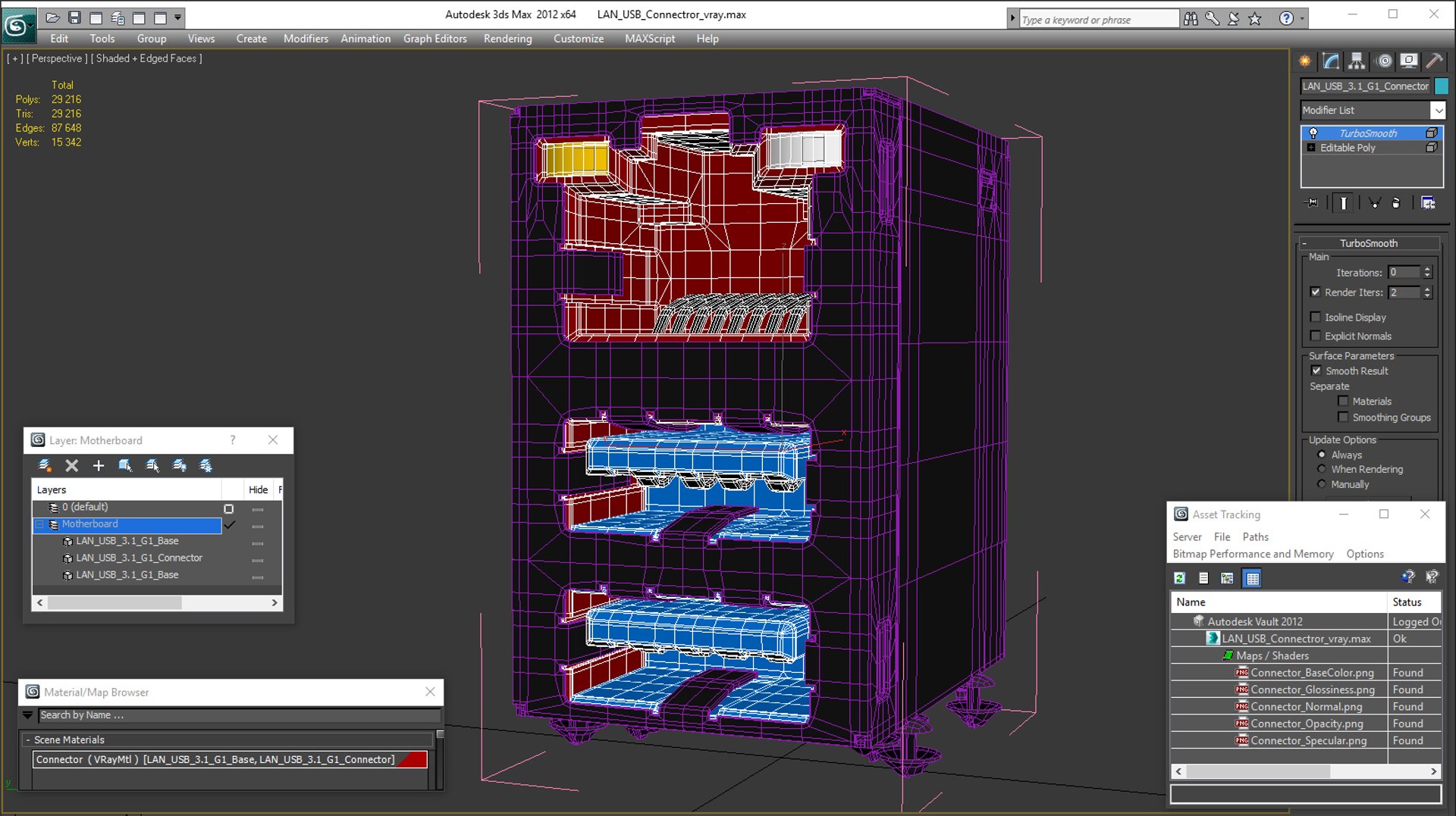 3D Lan Usb Connectror Model - TurboSquid 1428138