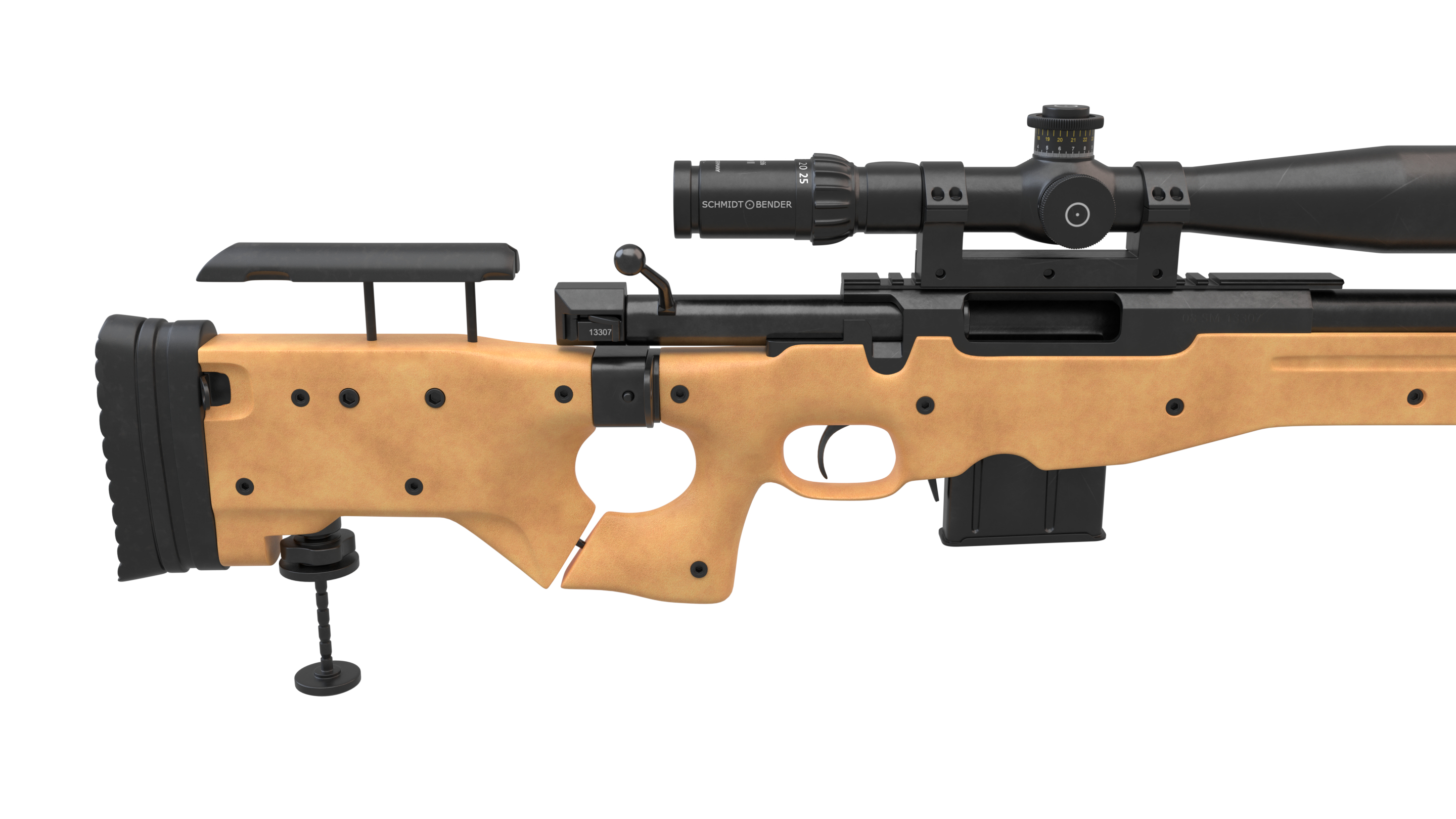 L115A3 AWP 저격 총 3D 모델 - TurboSquid 1450683