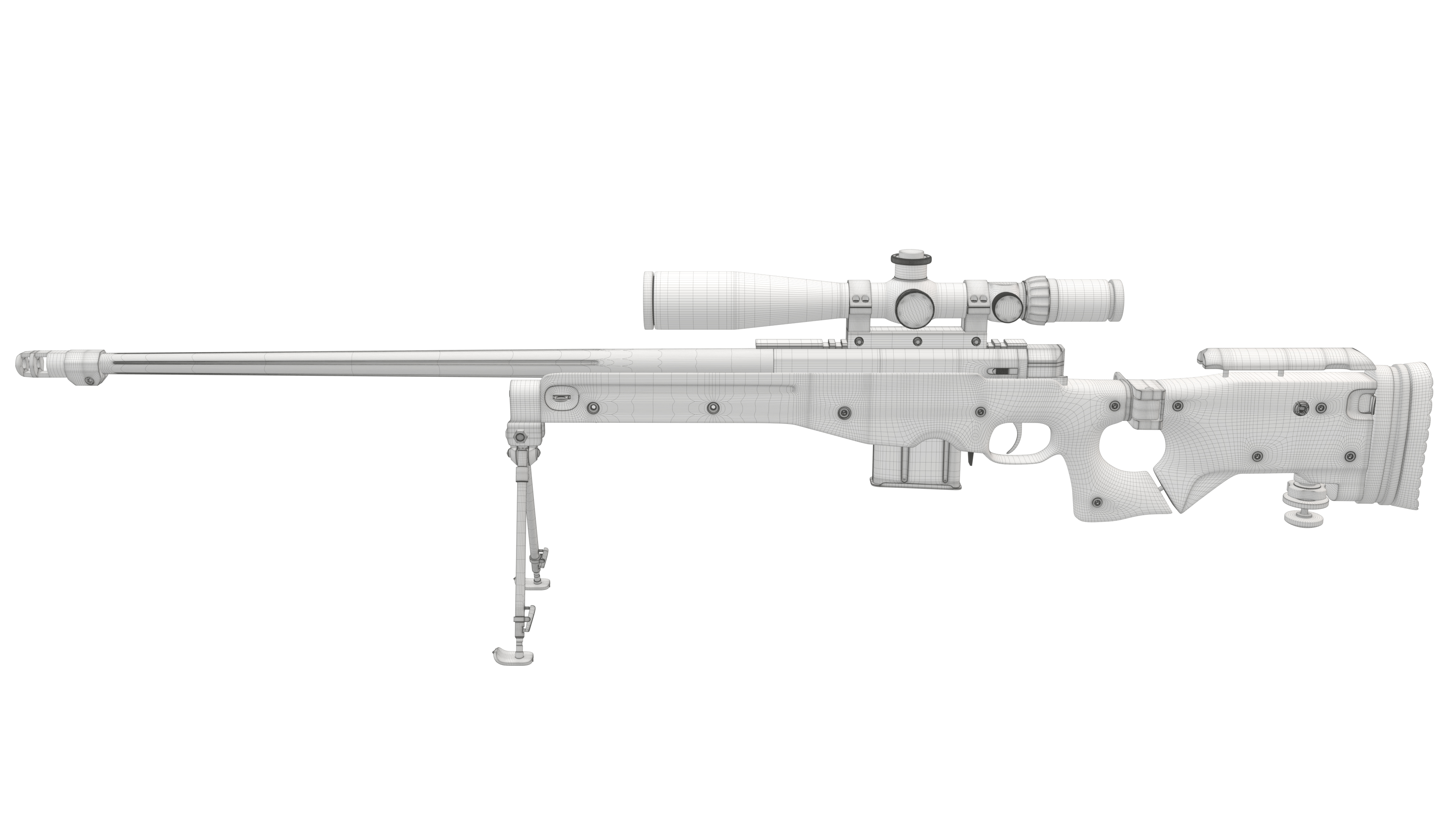 L115A3 AWP 저격 총 3D 모델 - TurboSquid 1450683