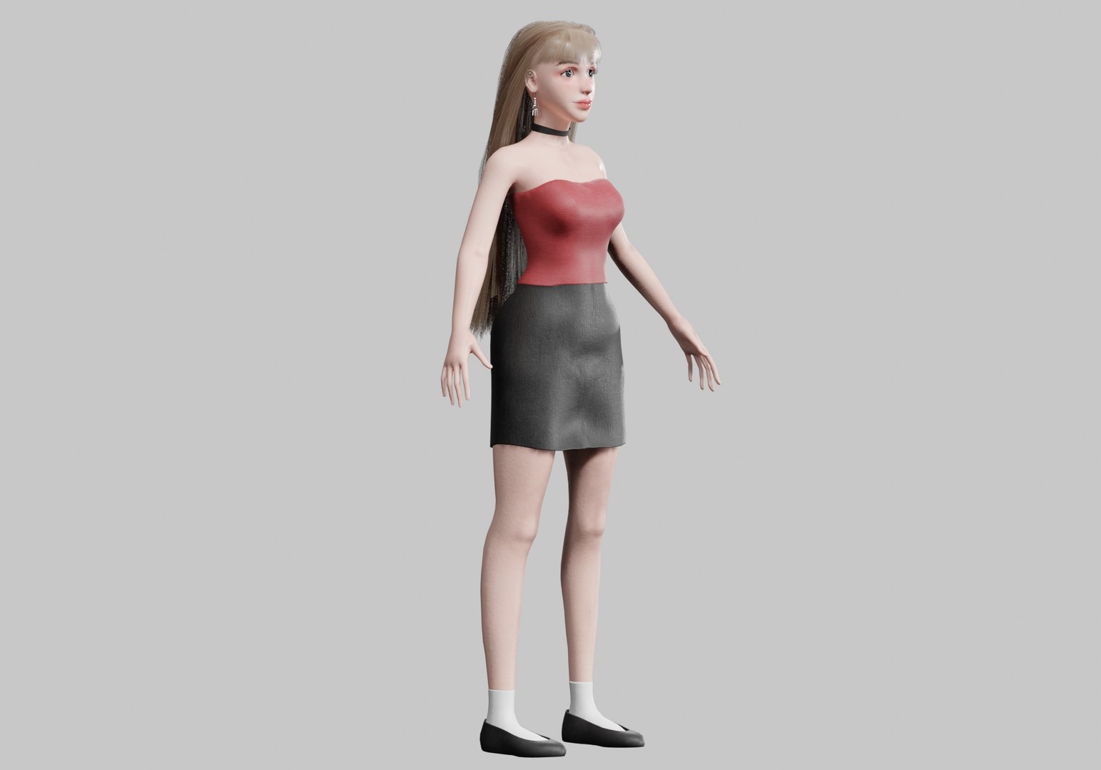 3D Cute Stylized Woman V30296 - TurboSquid 2279490