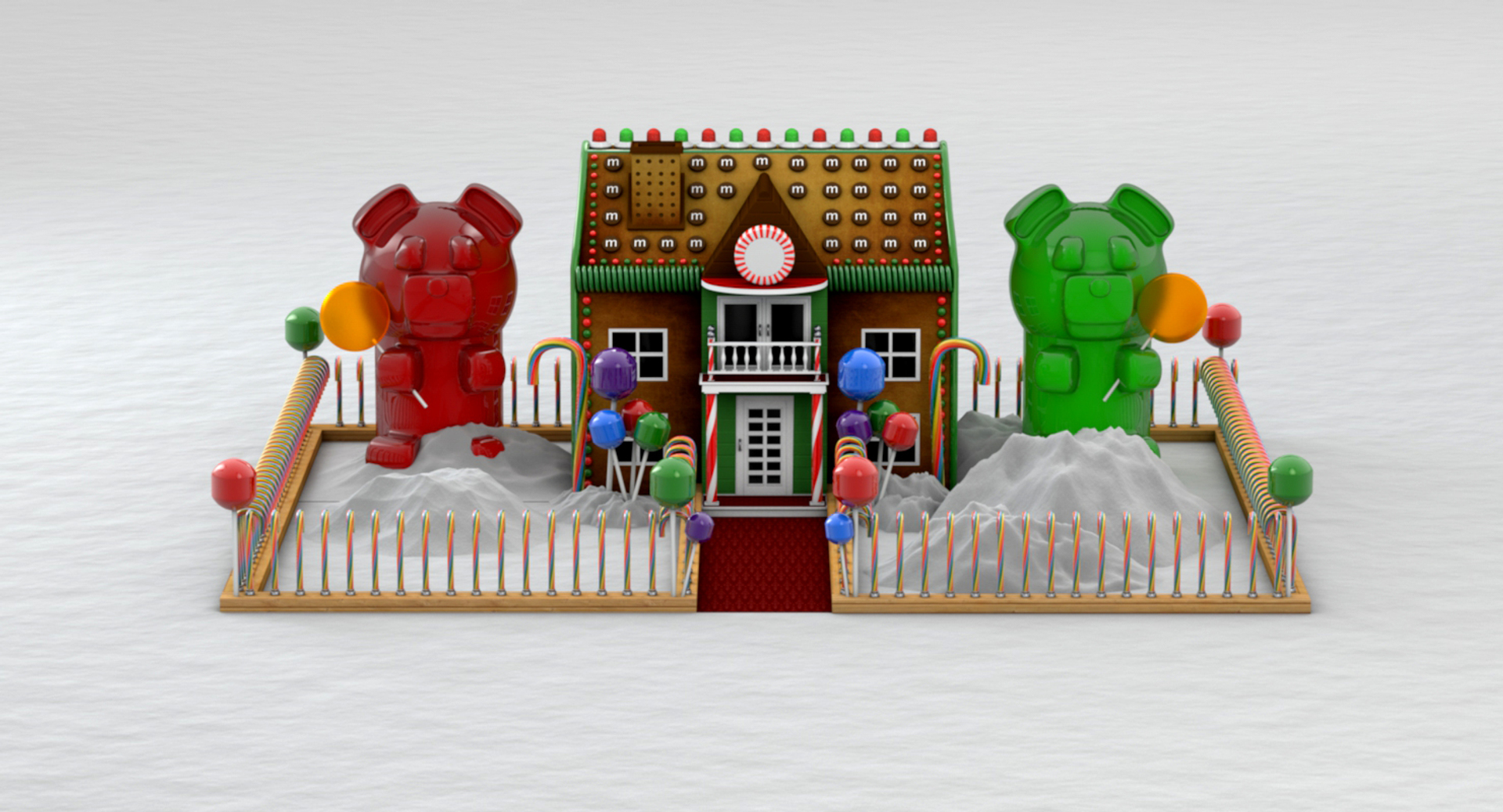 3D Holidays Gingerbread House - TurboSquid 1212080