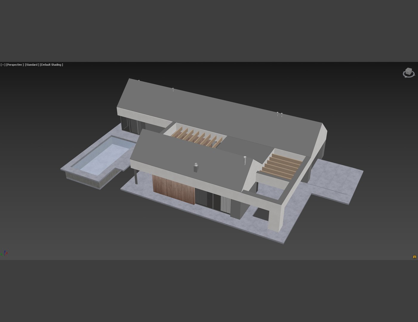 Family House 25 - Created With Fully Parametric Revit Families 3D Model ...