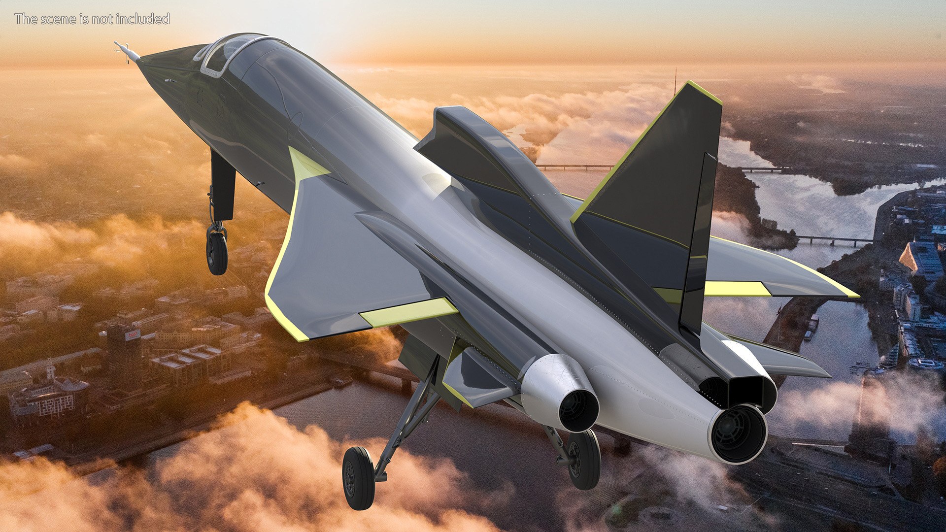 3D Prototype Supersonic Plane Dark Grey Rigged For Maya - TurboSquid ...