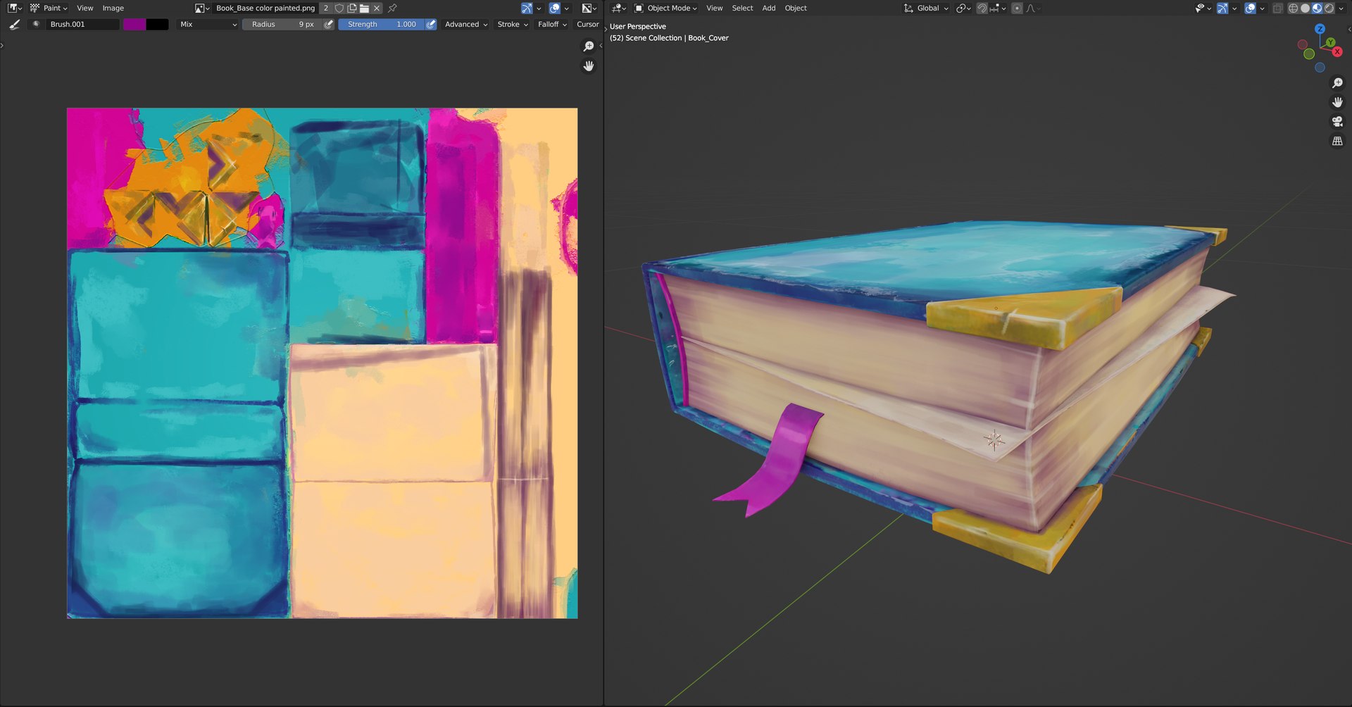Low-poly Fantasy Elemental Spell Book - Arcane Style 3D Model ...