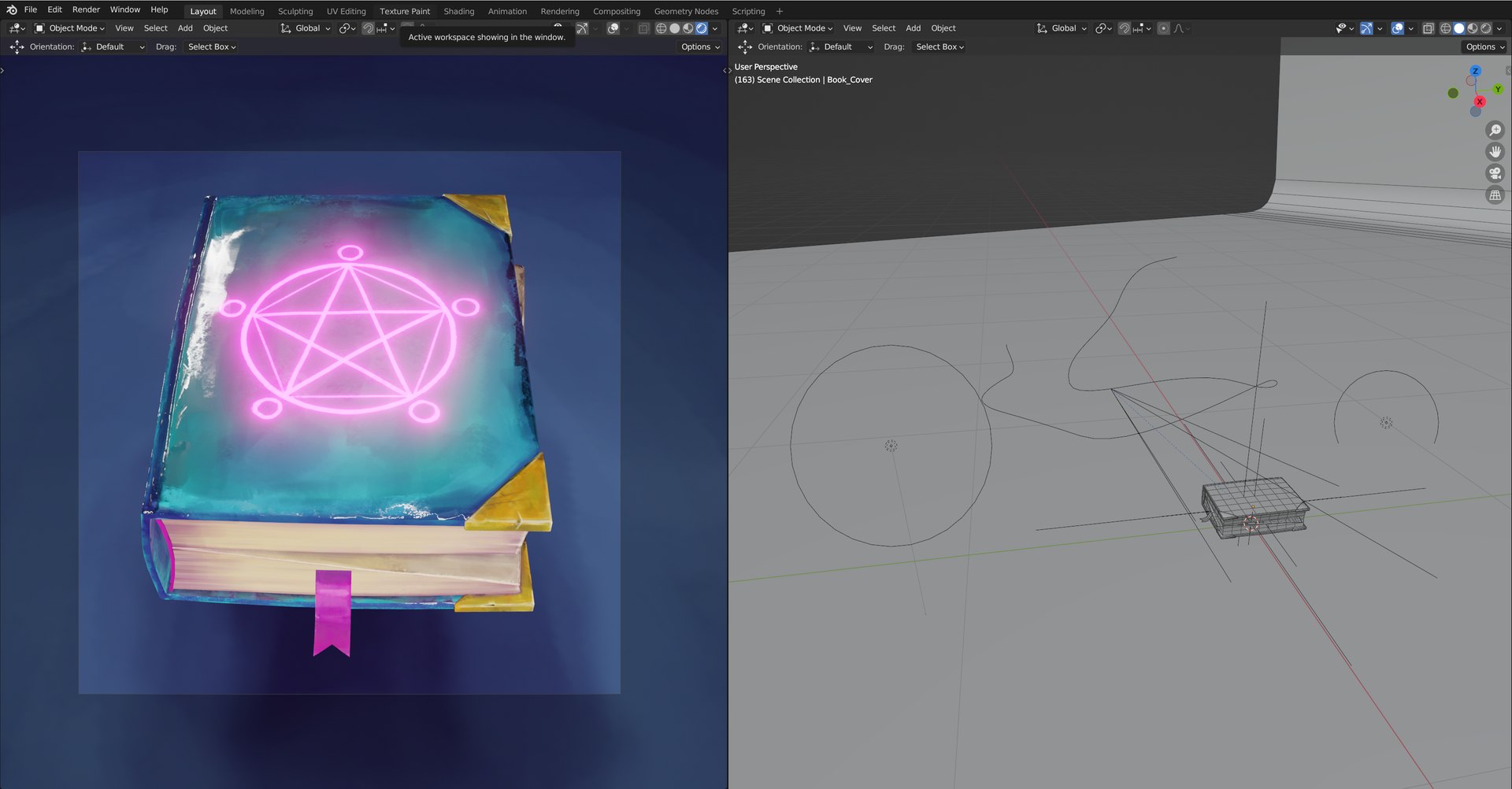 Low-poly Fantasy Elemental Spell Book - Arcane Style 3D Model ...