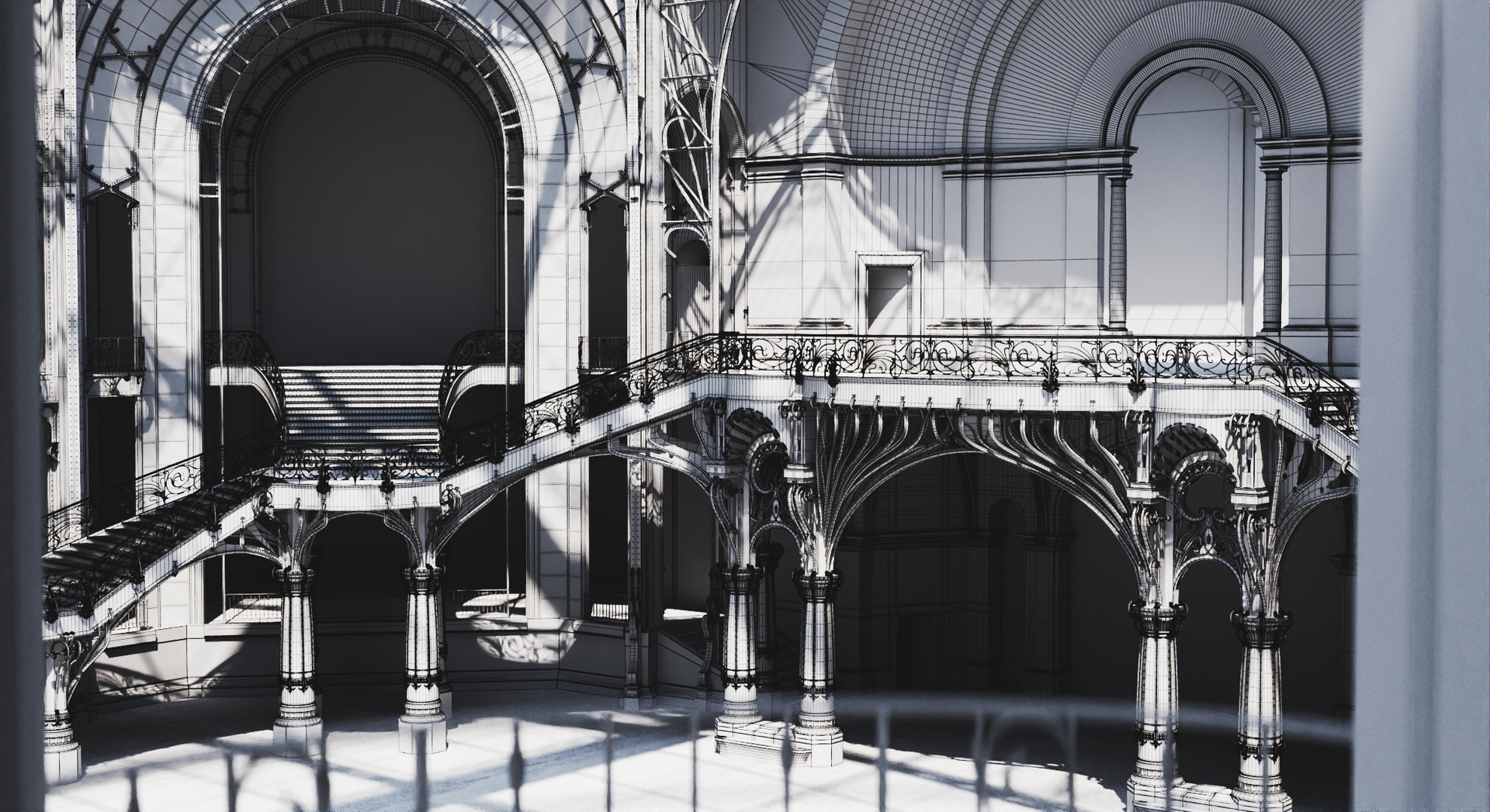 Detailed Grand Palais 3D model - TurboSquid 1774266
