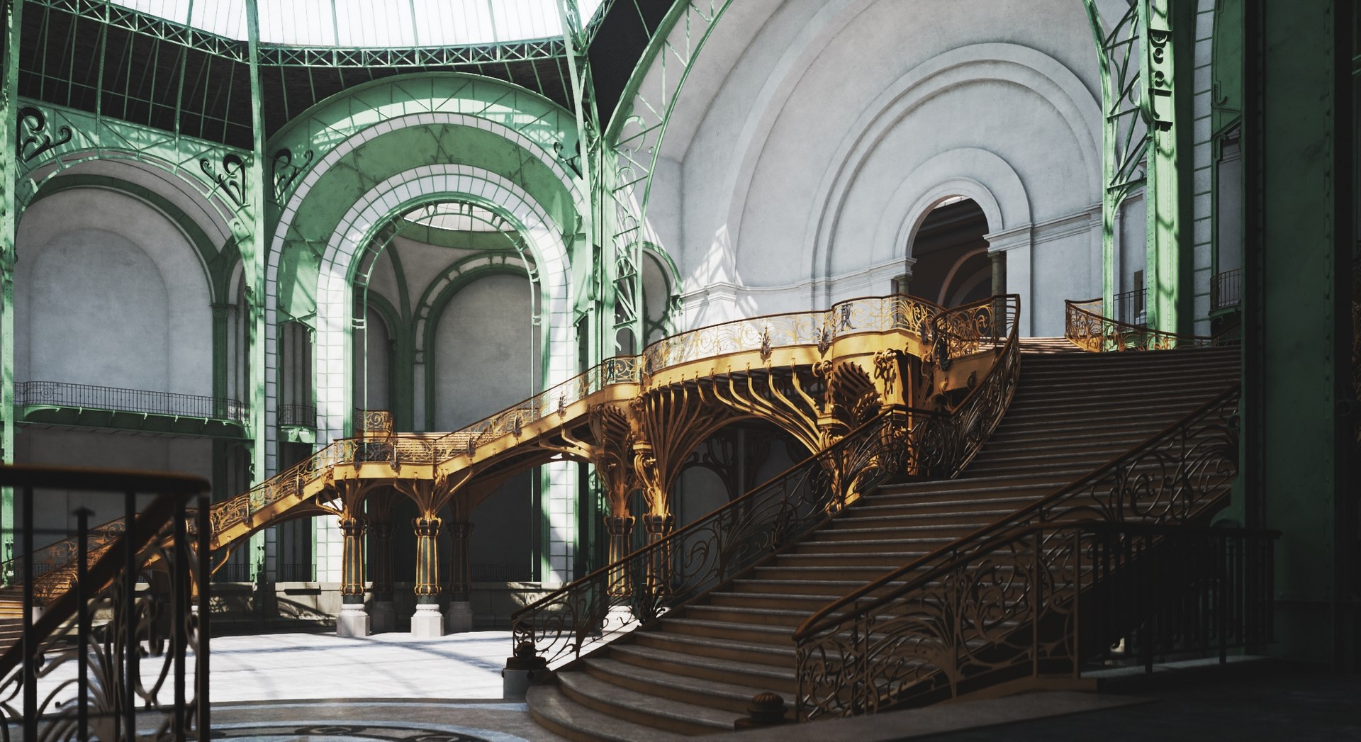 Detailed Grand Palais 3D Model - TurboSquid 1774266