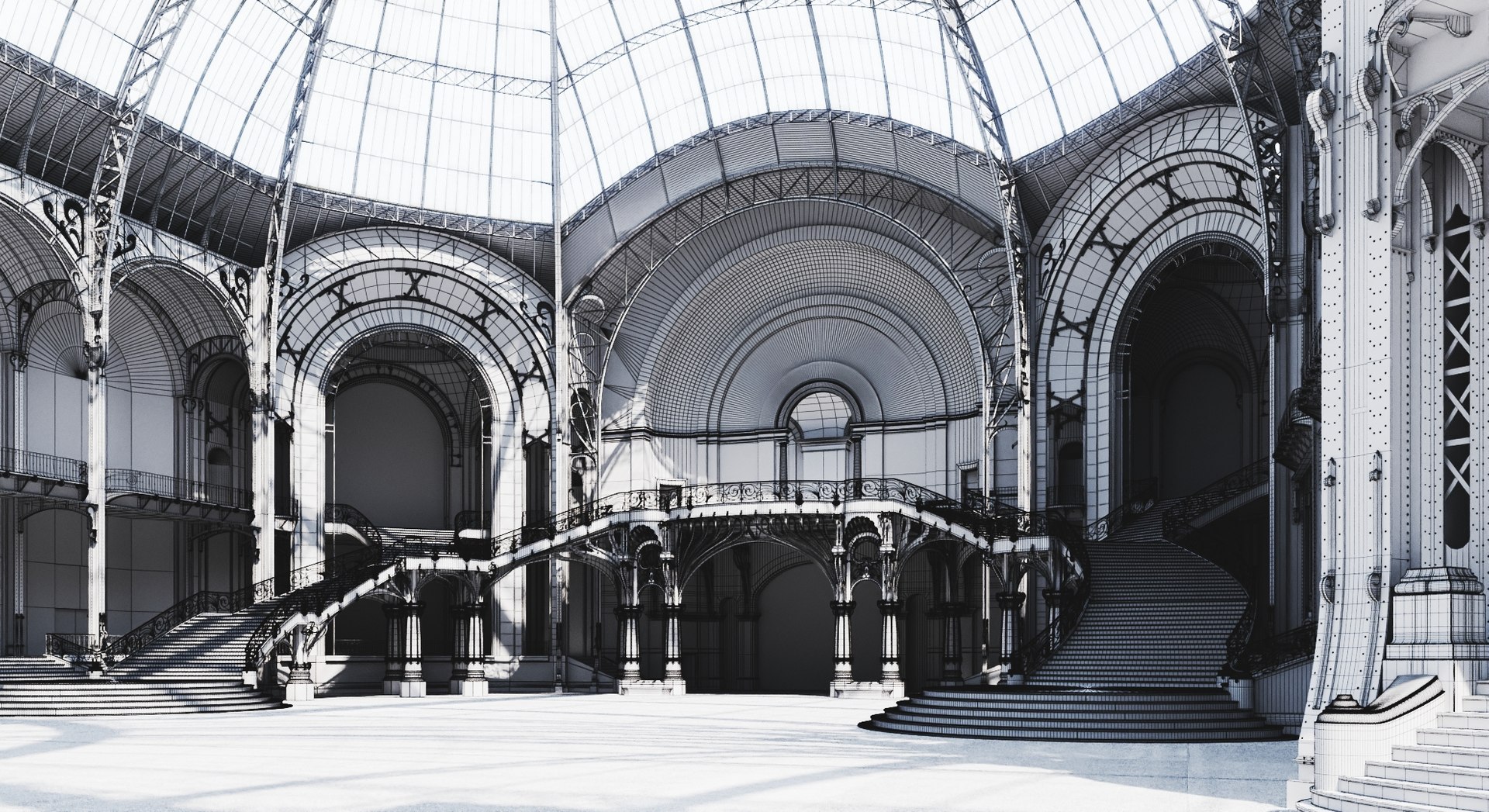 Detailed Grand Palais 3D Model - TurboSquid 1774266