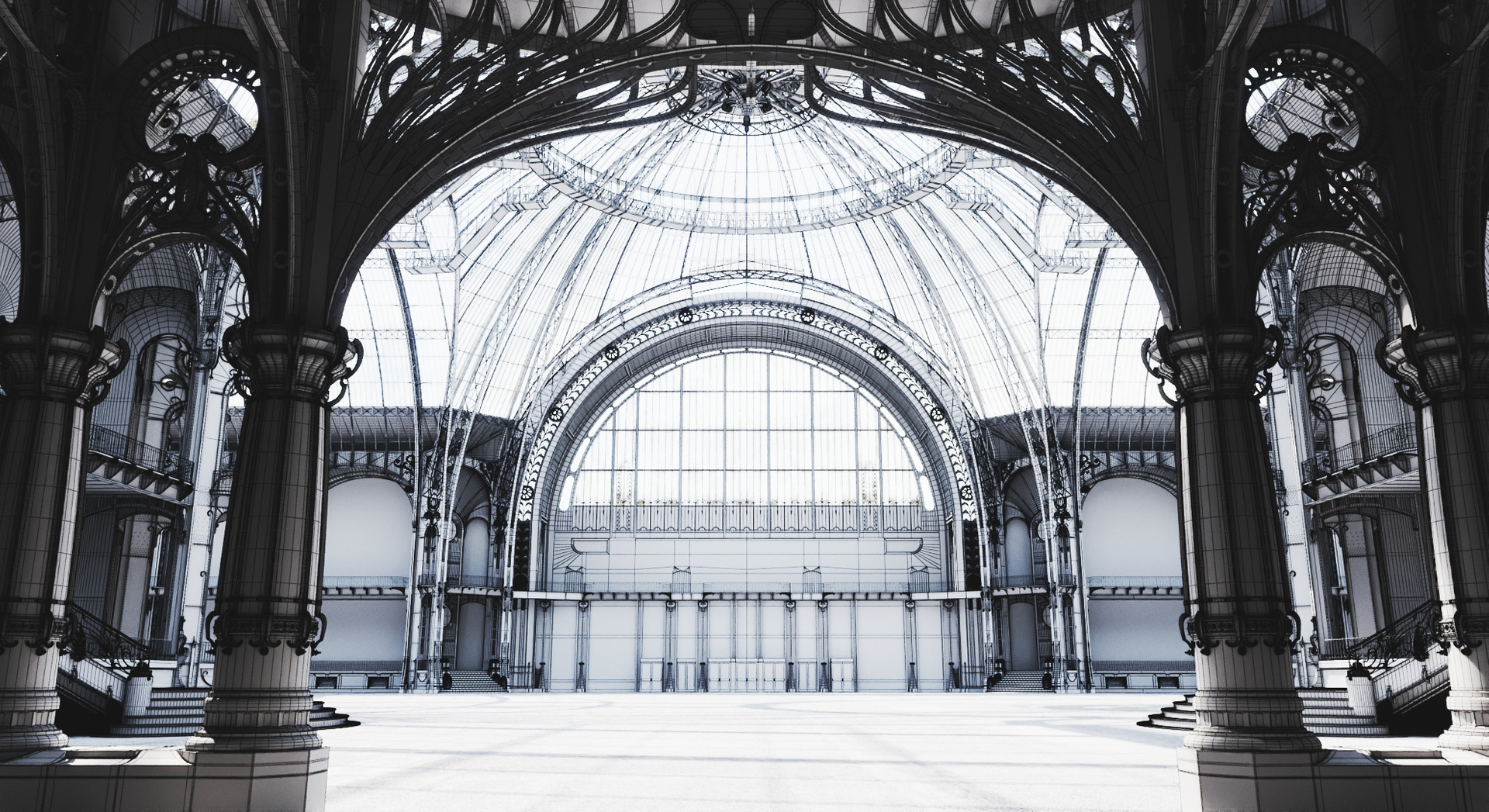 Detailed Grand Palais 3D model - TurboSquid 1774266