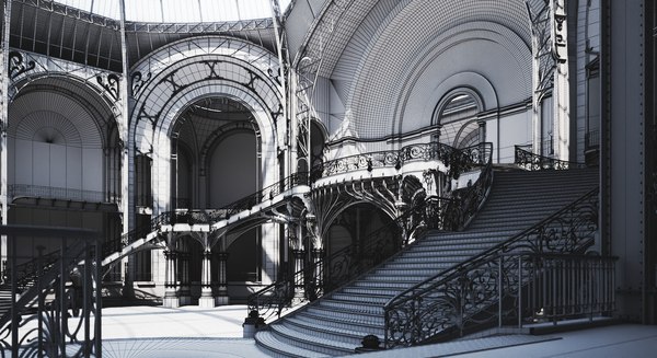 Detailed Grand Palais 3D model - TurboSquid 1774266