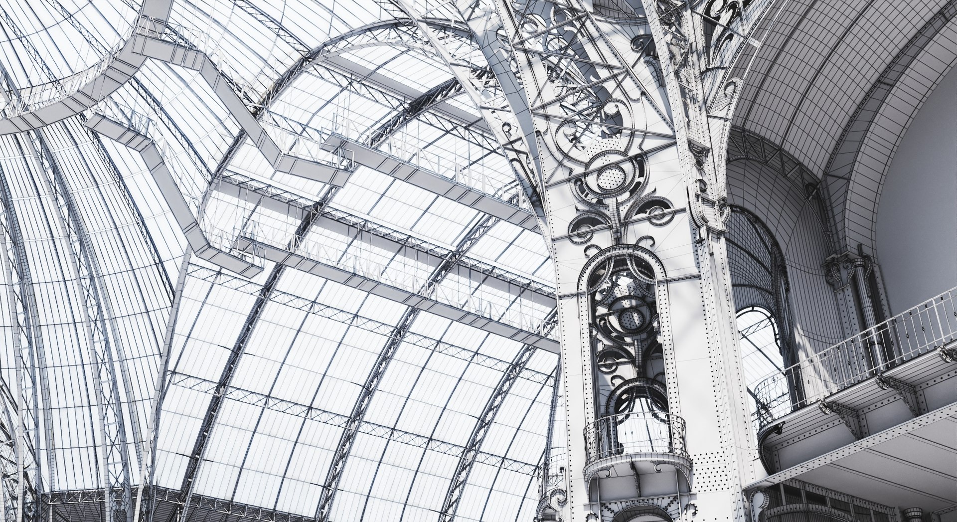 Detailed Grand Palais 3D Model - TurboSquid 1774266