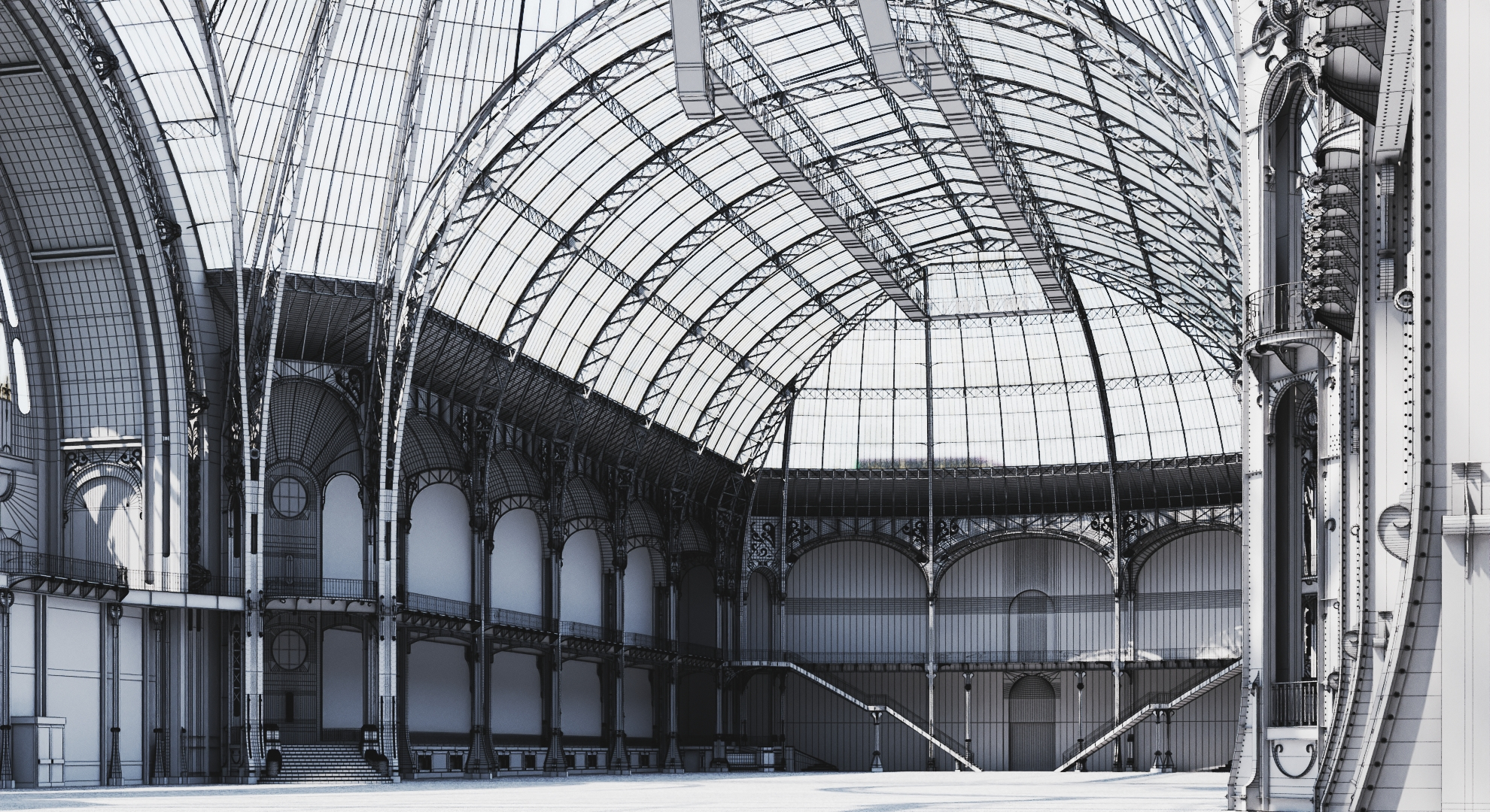 Detailed Grand Palais 3D model - TurboSquid 1774266