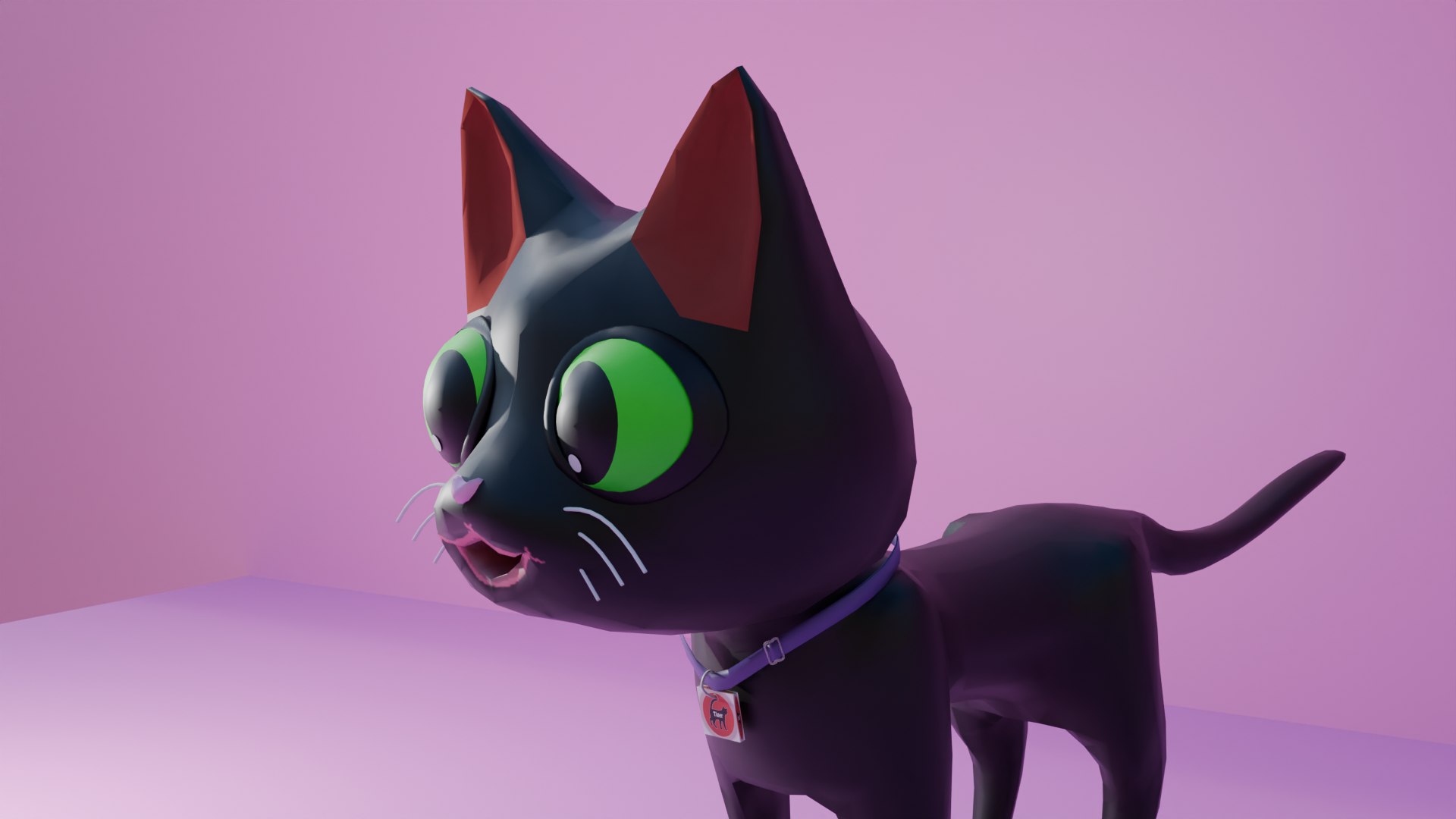 3D Black cat model - TurboSquid 2169743