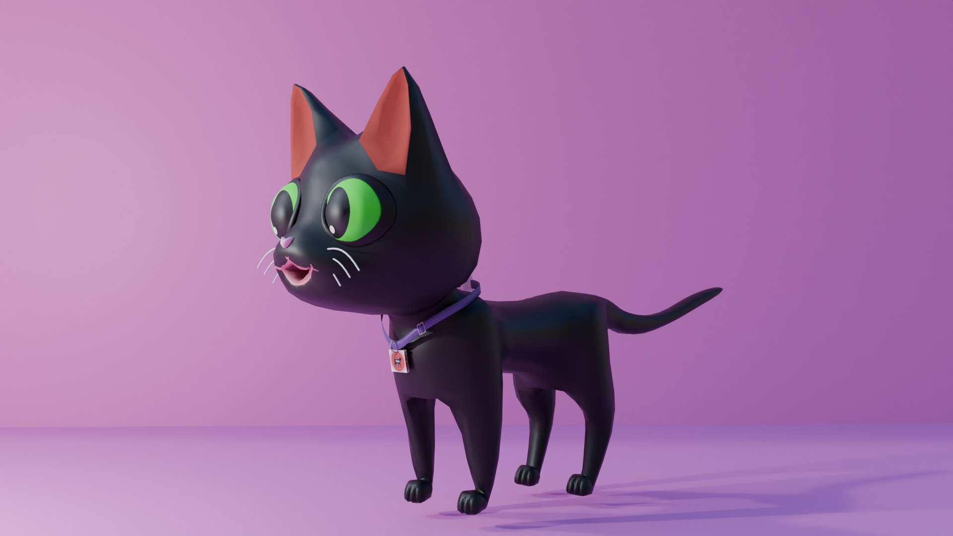 3D Black cat model - TurboSquid 2169743