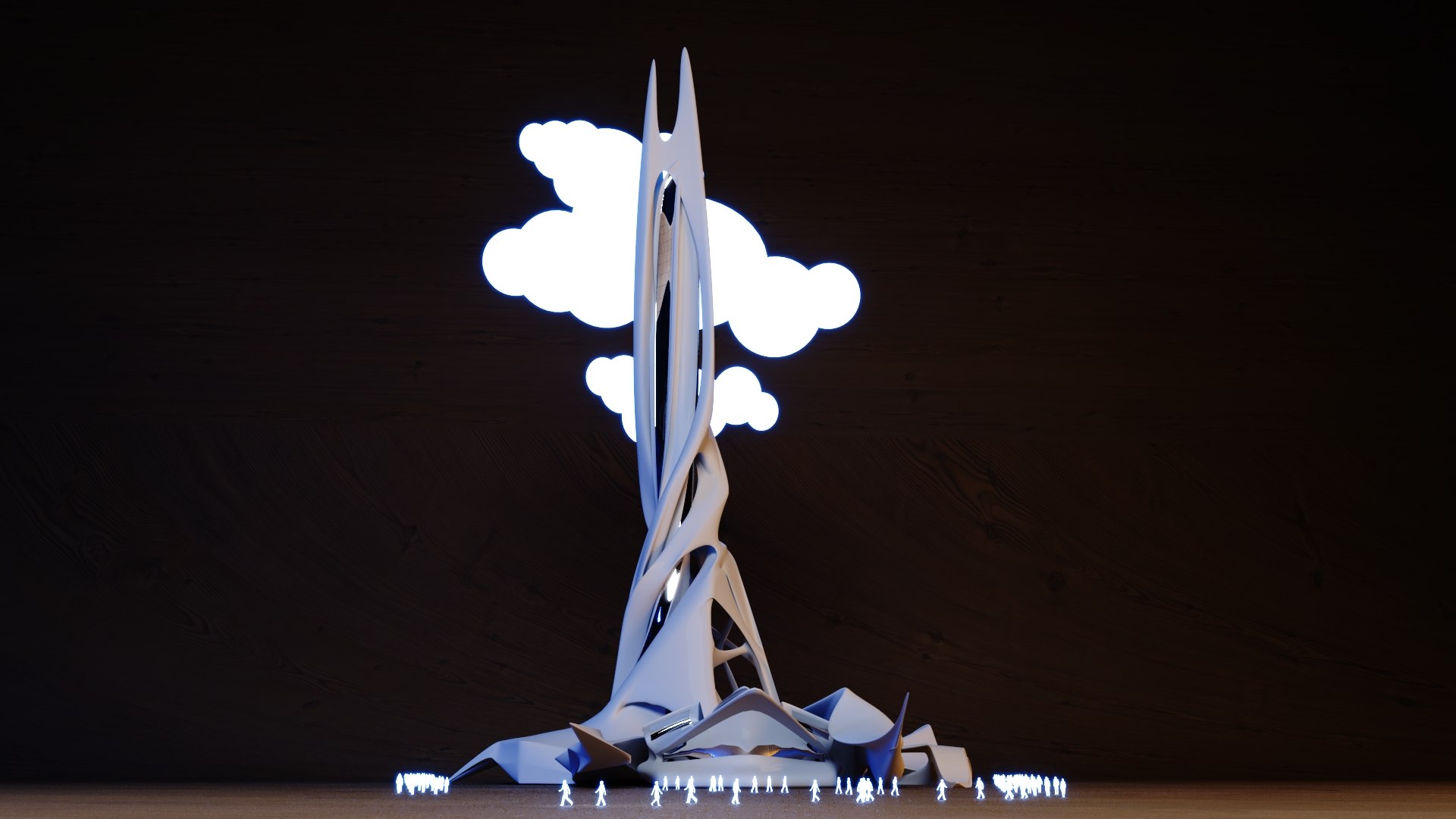 3D Organic Bullding - TurboSquid 2354506