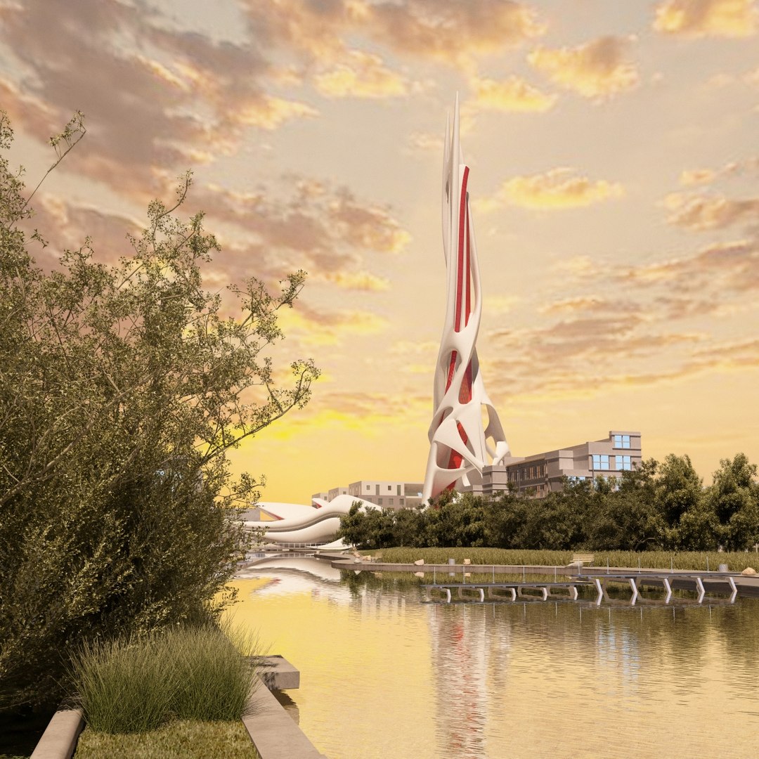 3D Organic Bullding - TurboSquid 2354506