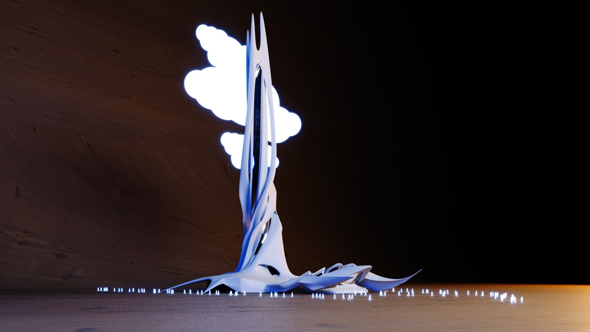 3D Organic Bullding - TurboSquid 2354506