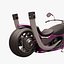 3d Model Chopper Purple Carbon
