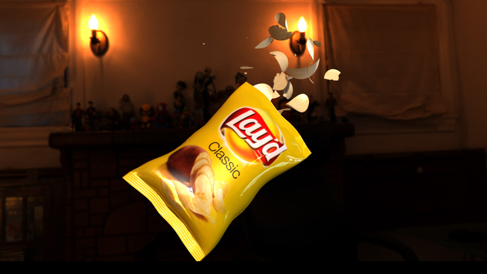 3D Potato Chip Matrix Model - TurboSquid 1232185