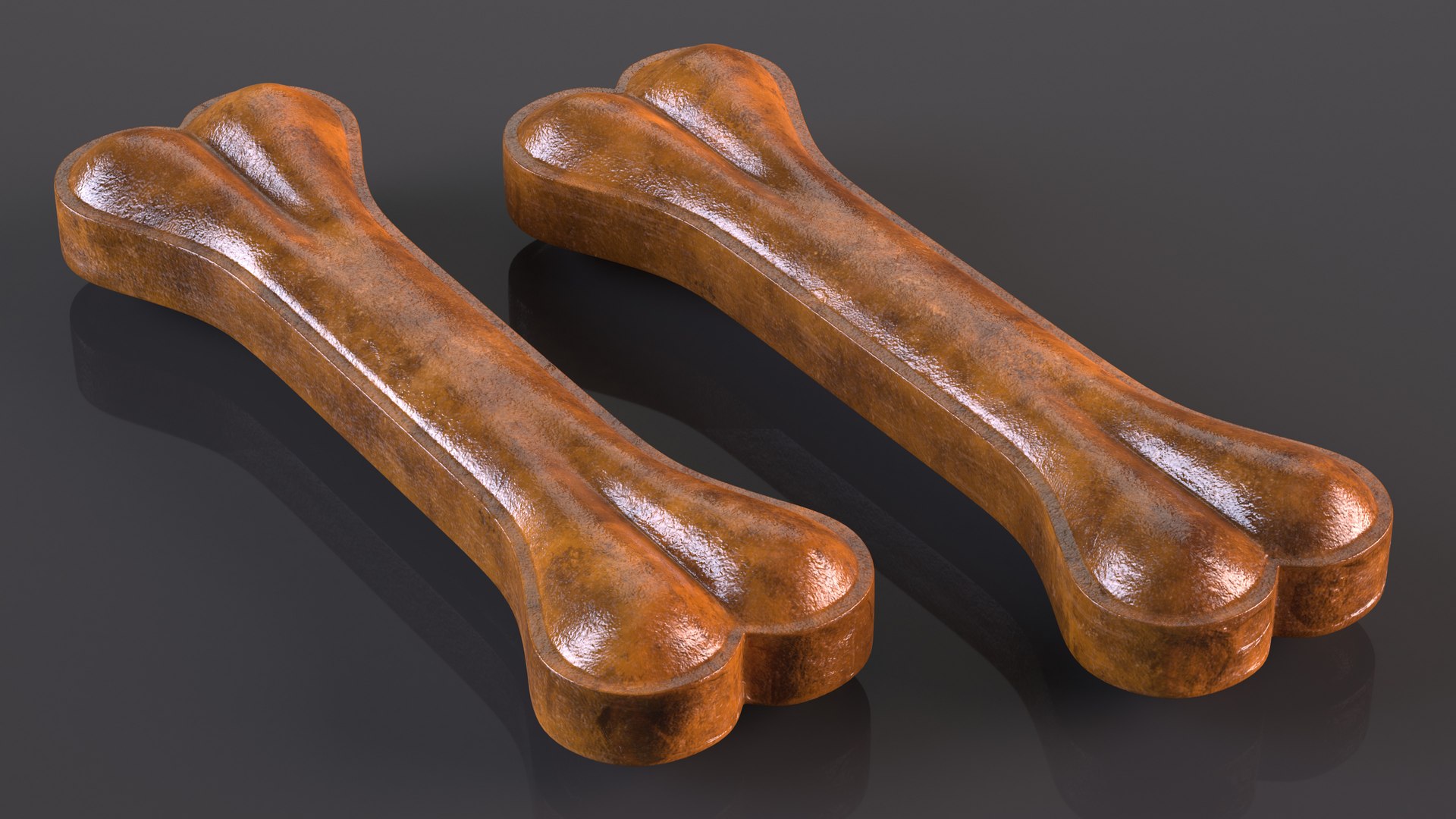 Dog Bone Treat Small Dark 3D Model - TurboSquid 2174329