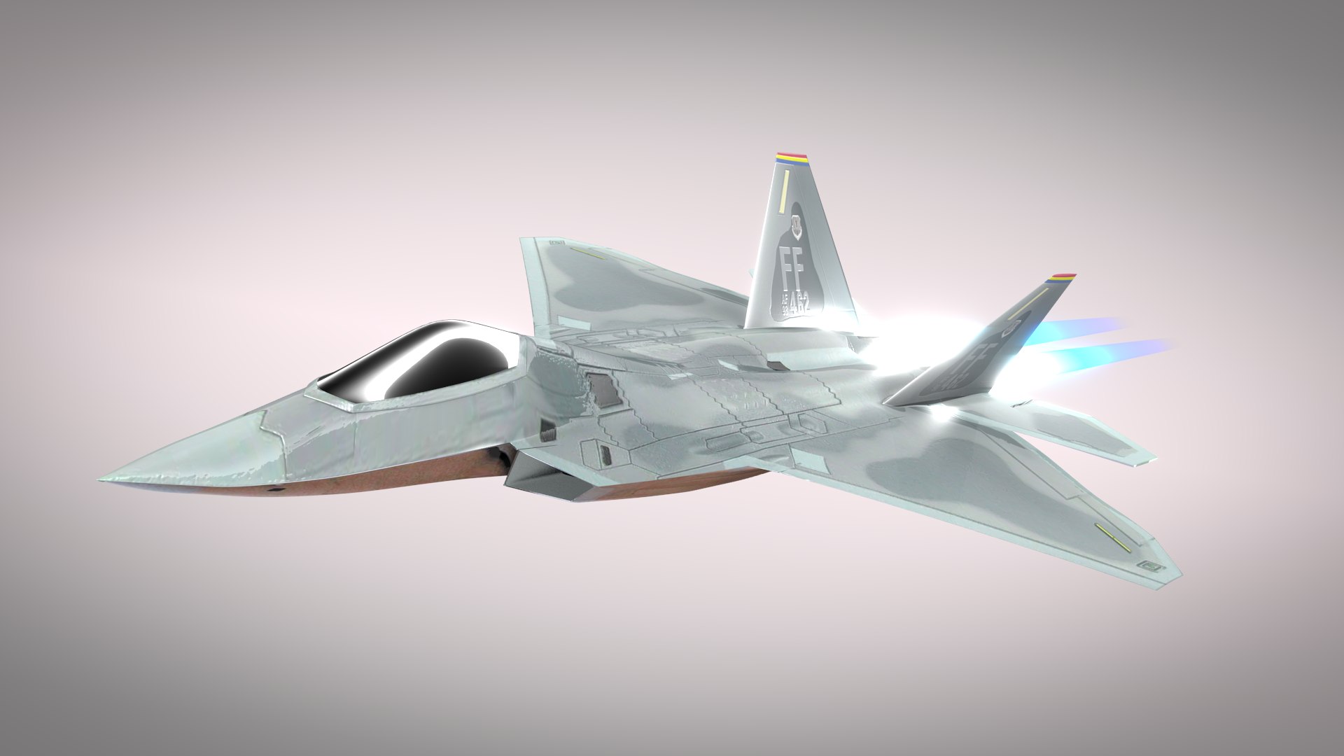 3d f-22 raptor