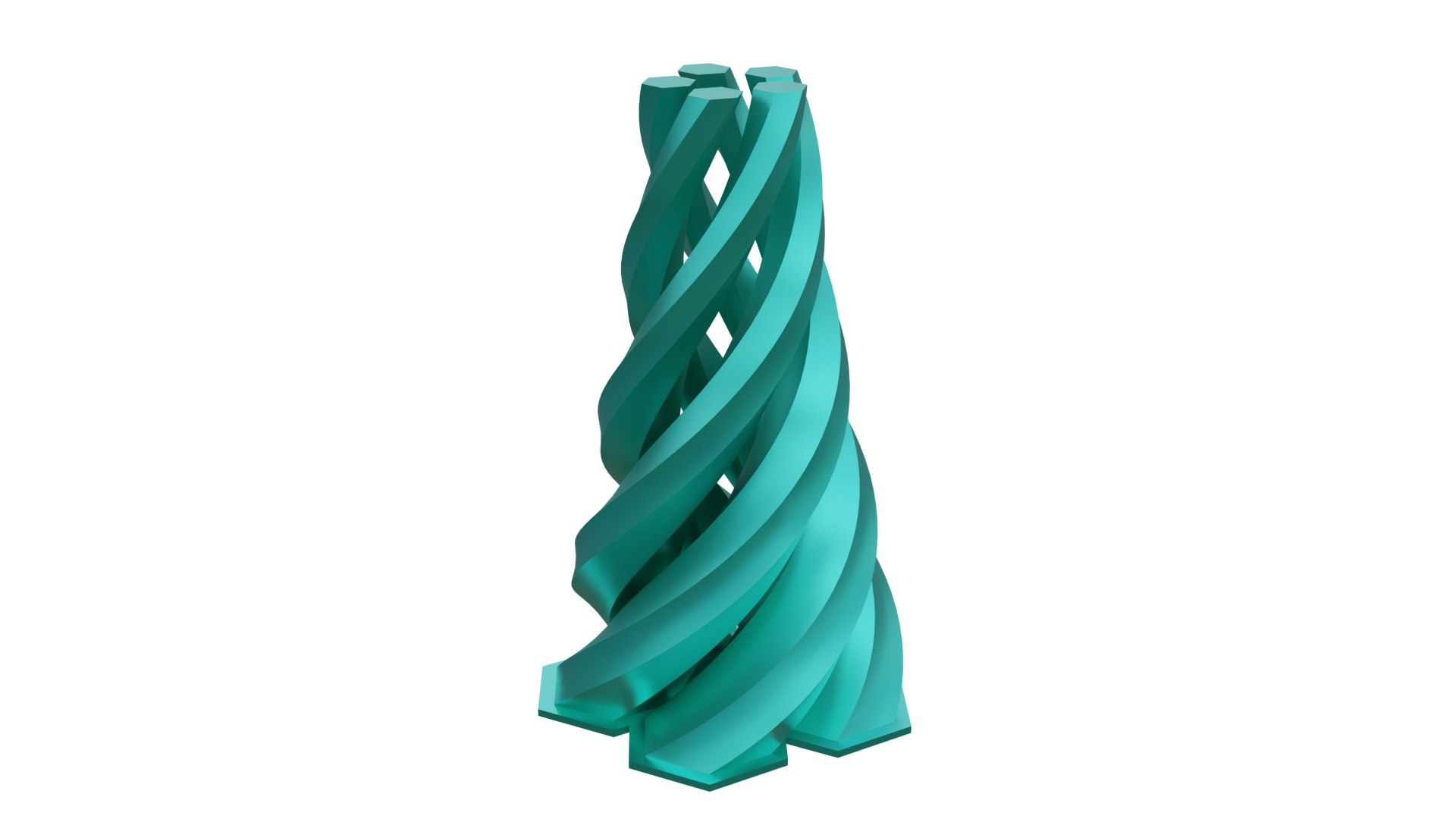 3D Twisted Twister Towers Model - TurboSquid 2227683