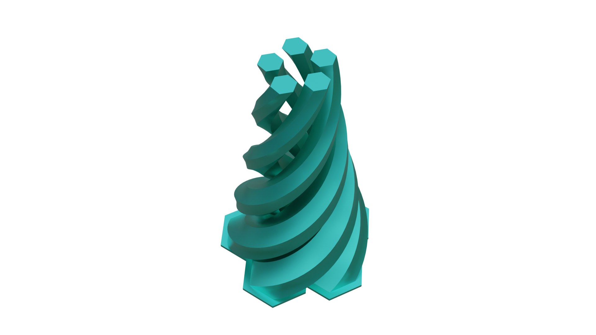 3D Twisted Twister Towers Model - TurboSquid 2227683