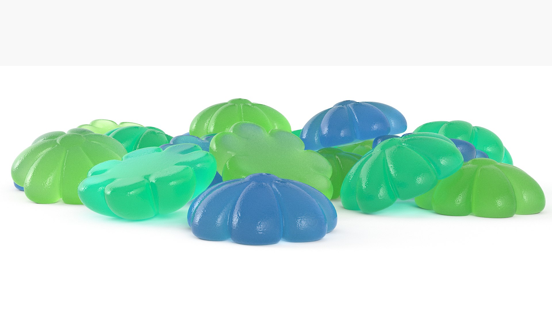 Flower Gumdrops 3D Model - TurboSquid 1815415