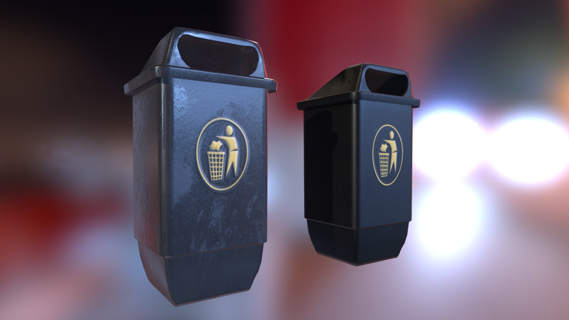 3d Ready Uk Bins Model