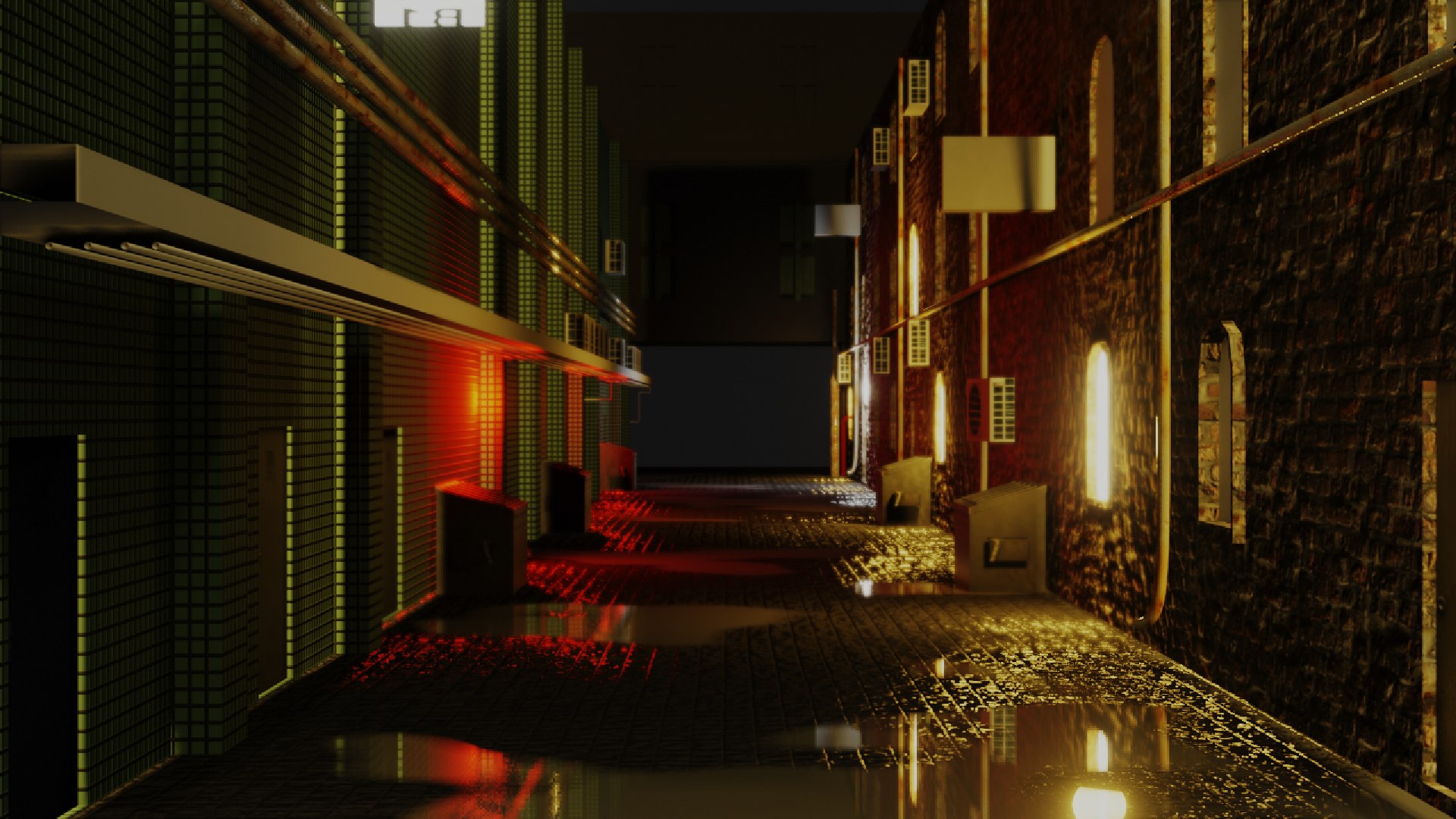 Urban Alley Ready 3D - TurboSquid 1703878