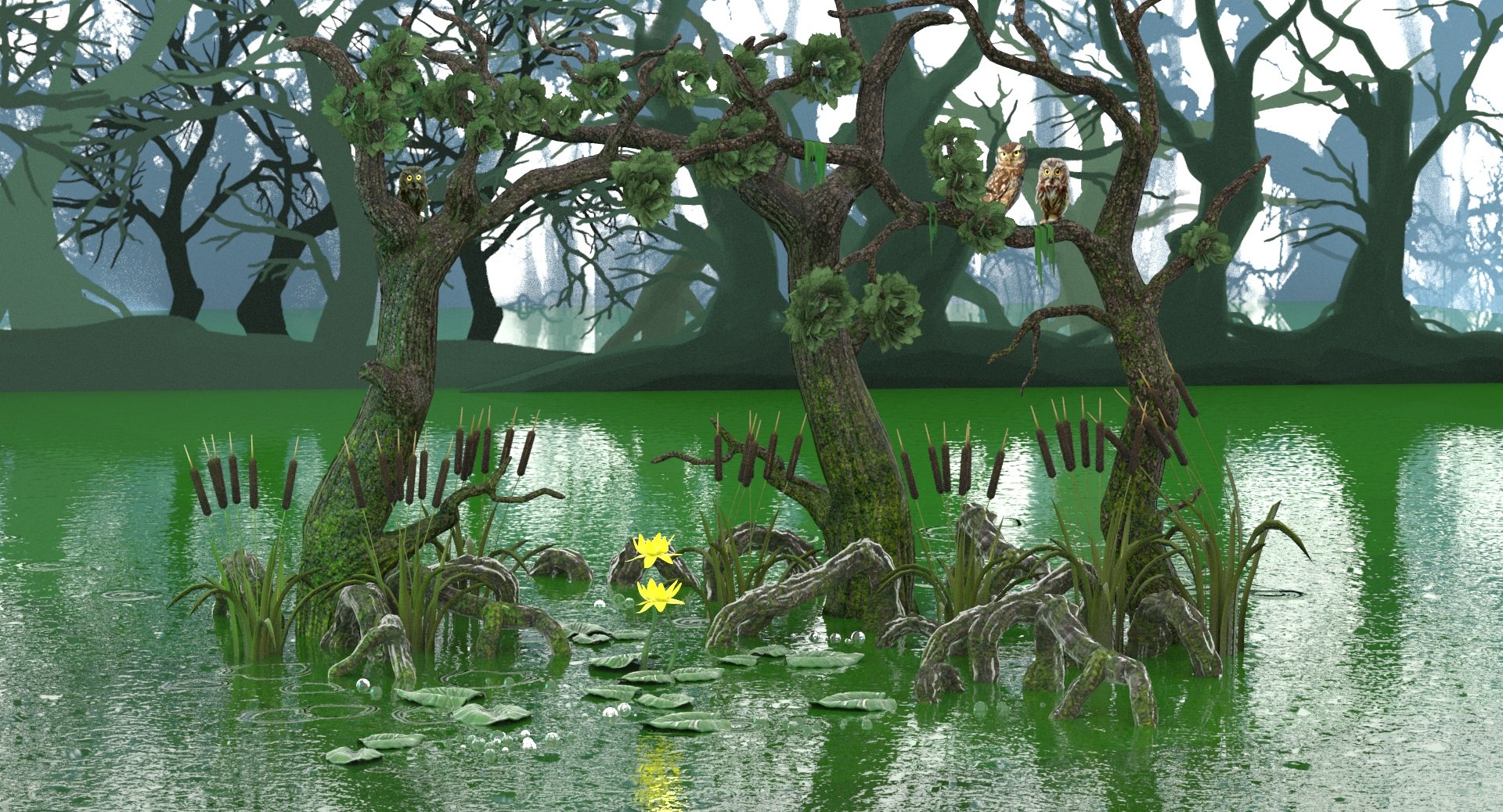 Swamp 3d Model