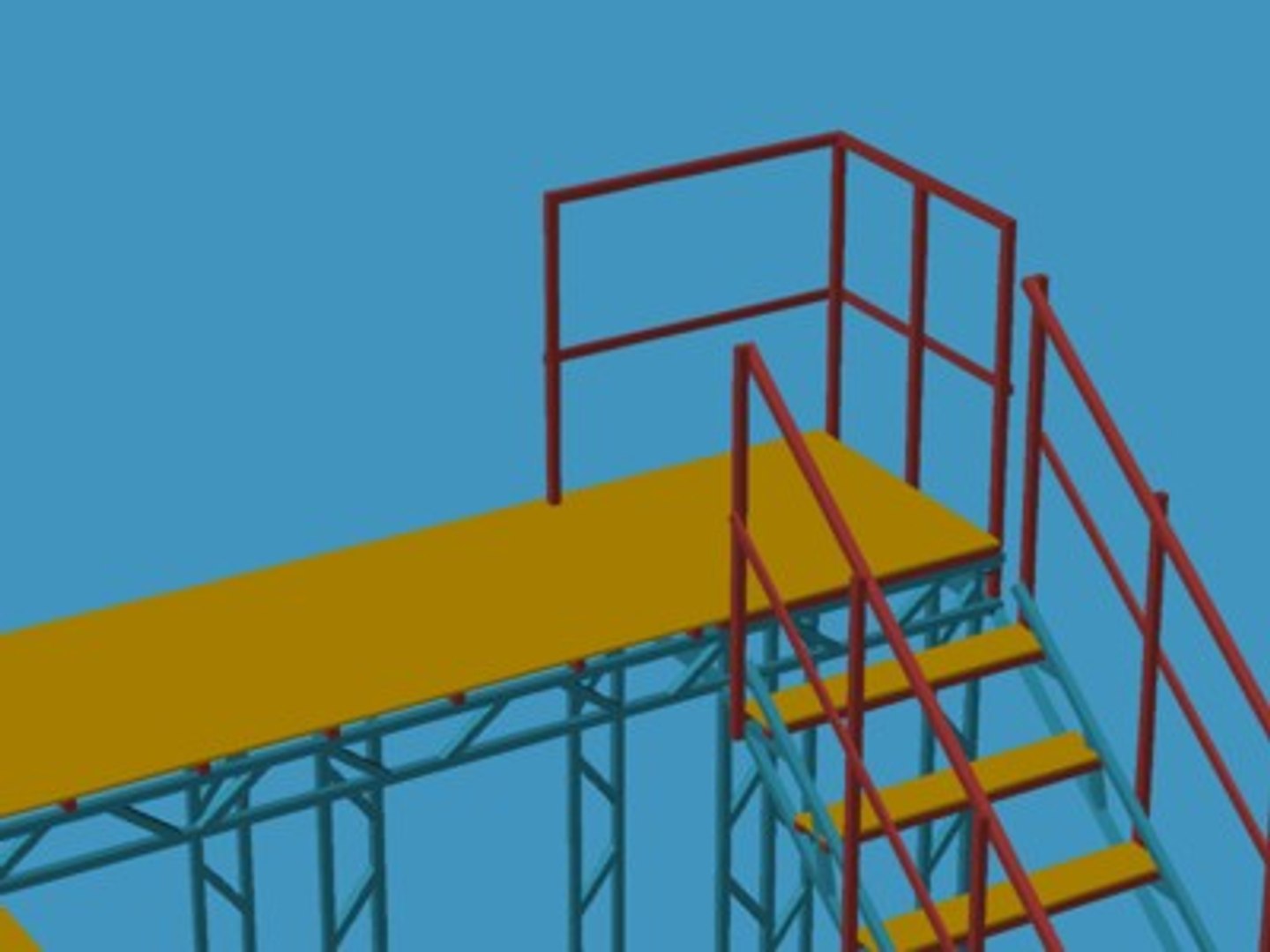 3dm Simple Steel Frame Structure