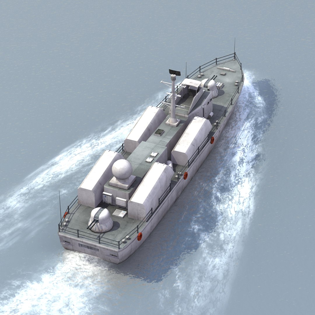 Chinese Navy Huangfeng Missile 3ds