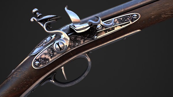modelo 3d Mosquete de chispa - TurboSquid 2366639