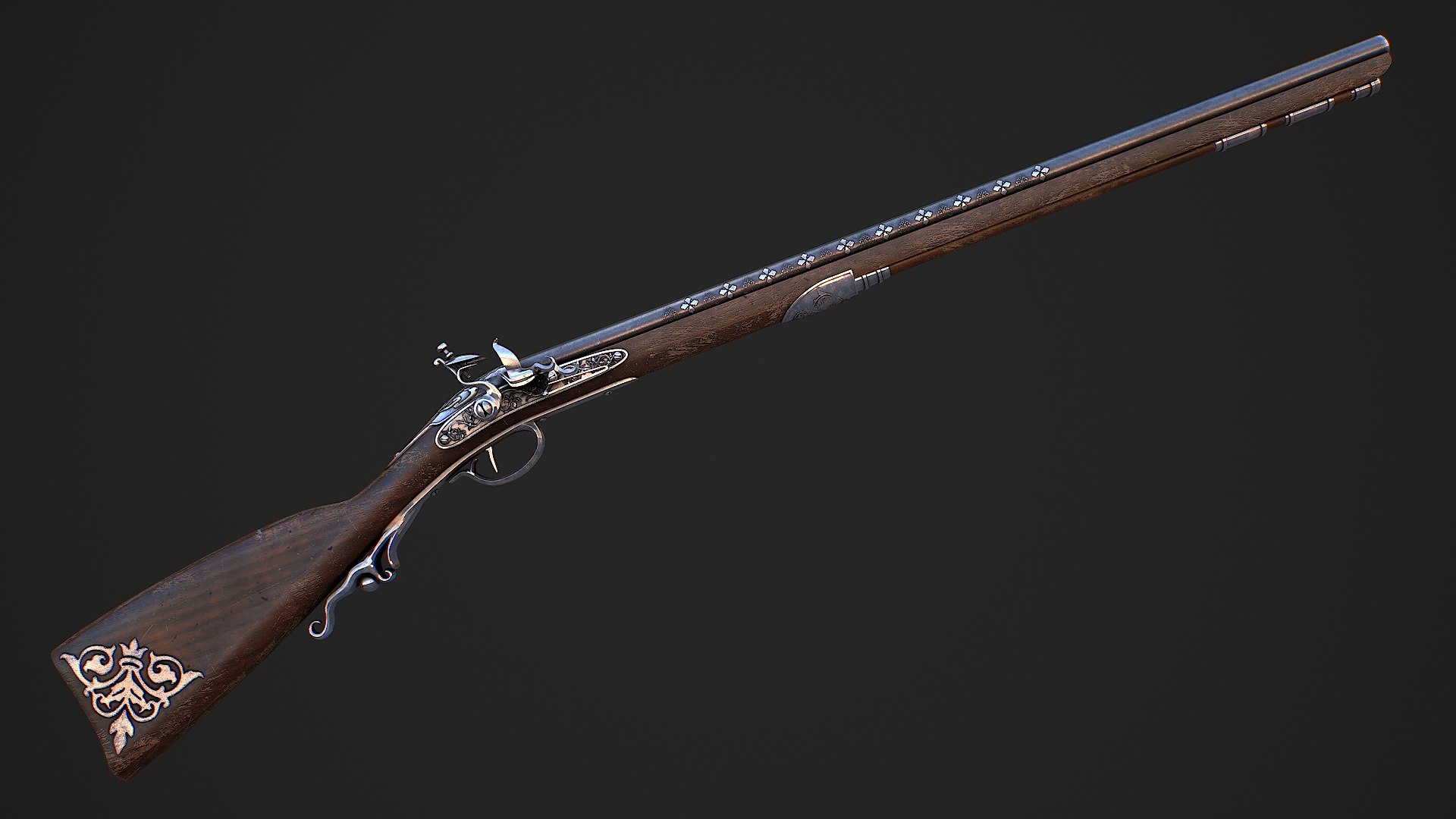 Flintlock Musket 3D Model - TurboSquid 2366639